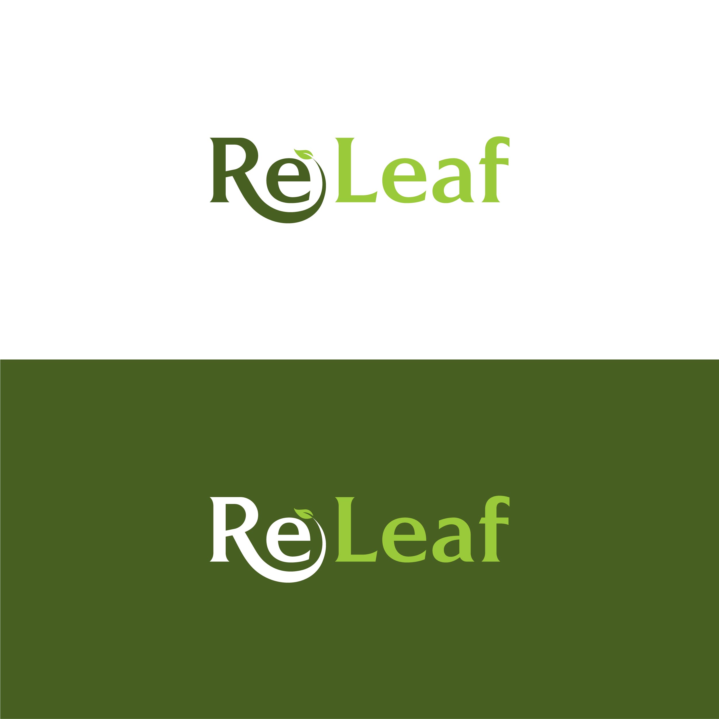 Elegant, Playful Logo Design for ReLeaf by KINGTIVE8 | Design #32441582