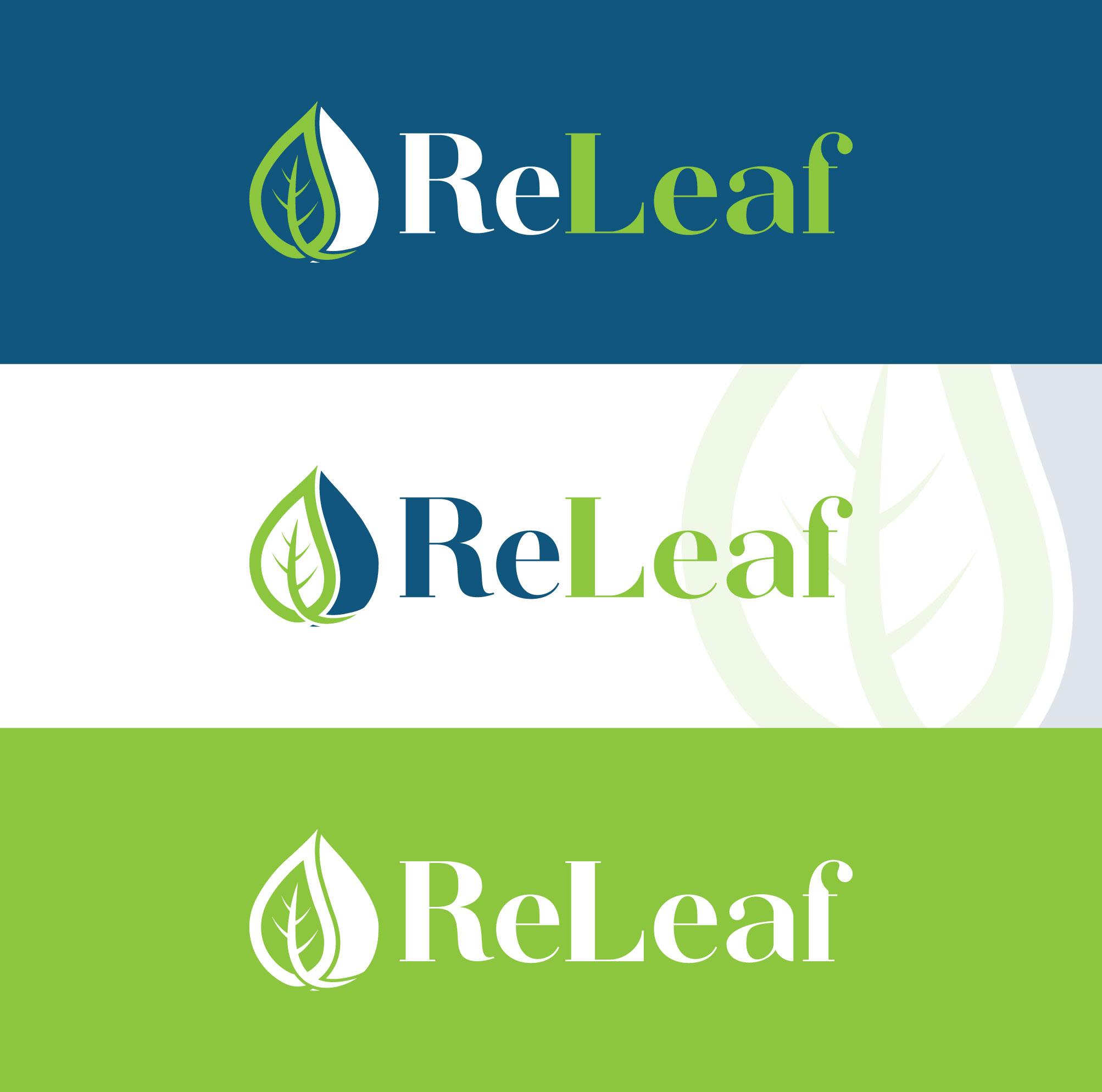 Elegant, Playful Logo Design for ReLeaf by Rony 17 | Design #32484668