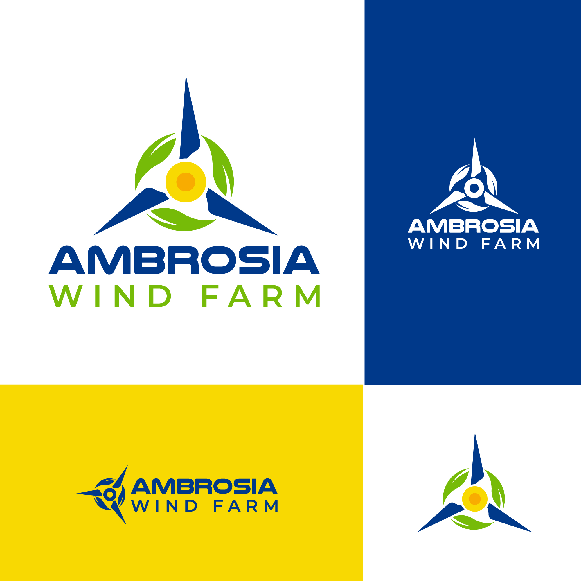 Modern, Upmarket, Renewable Energy Logo Design for Ambrosia Wind Farm ...