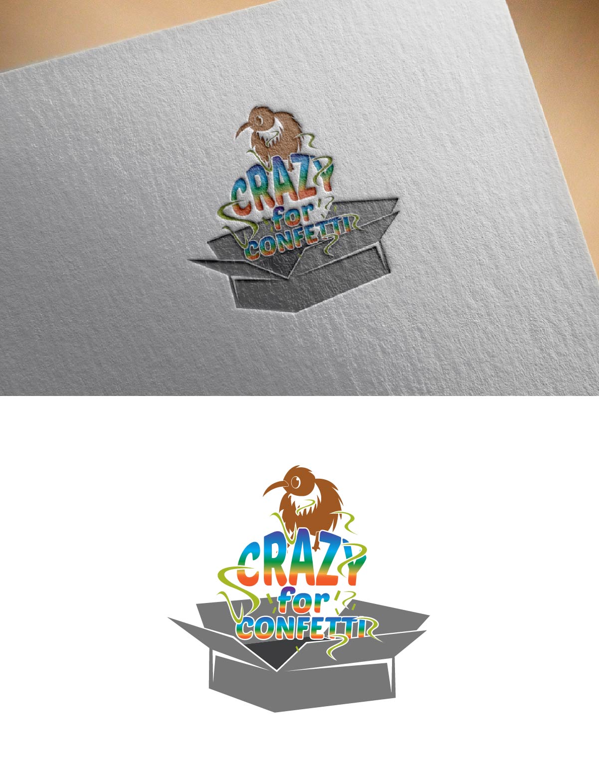 Playful, Colorful, Party supplies Logo Design for Crazy for Confetti by ...
