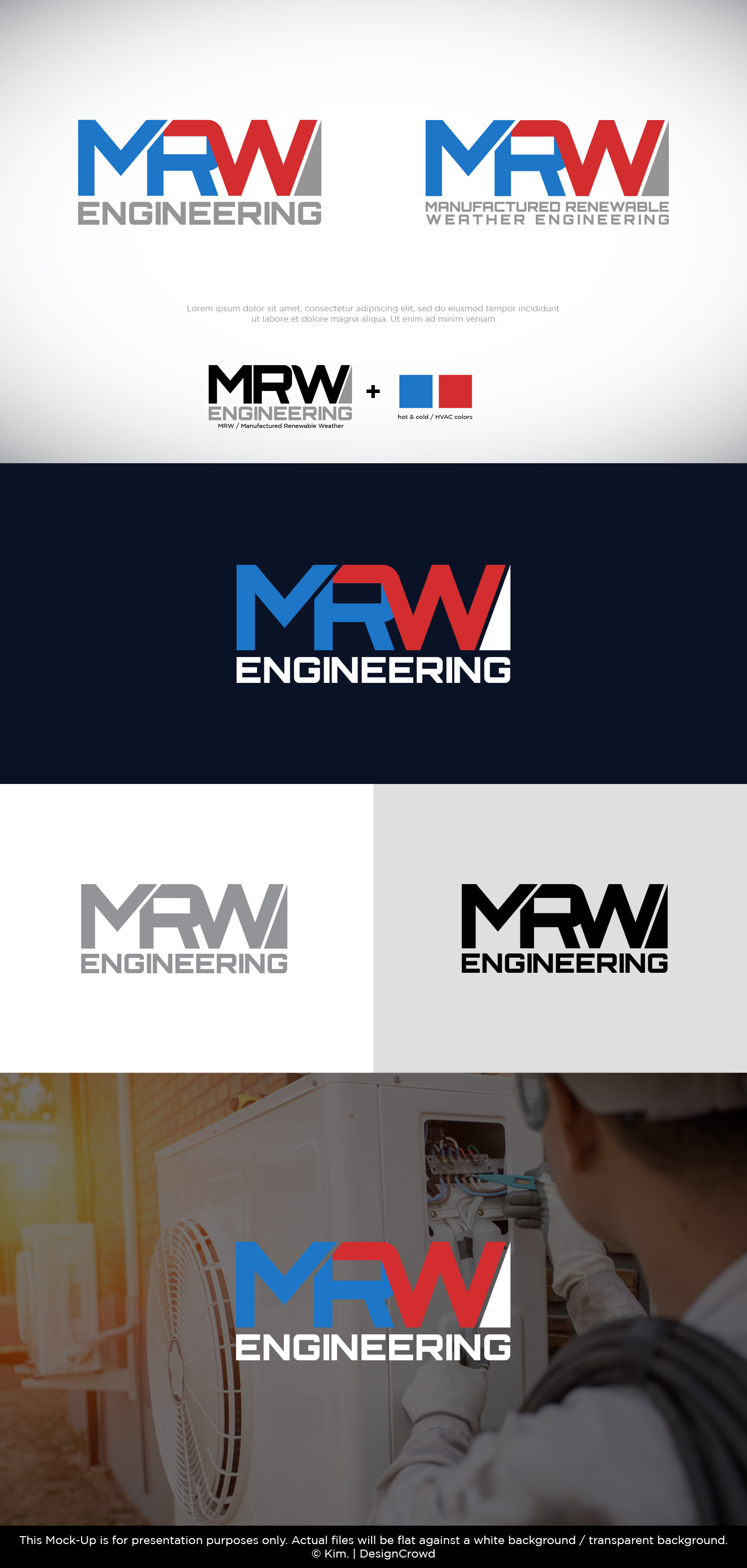 Serious, Professional, Engineering Logo Design for MRW by Kim Ji ...