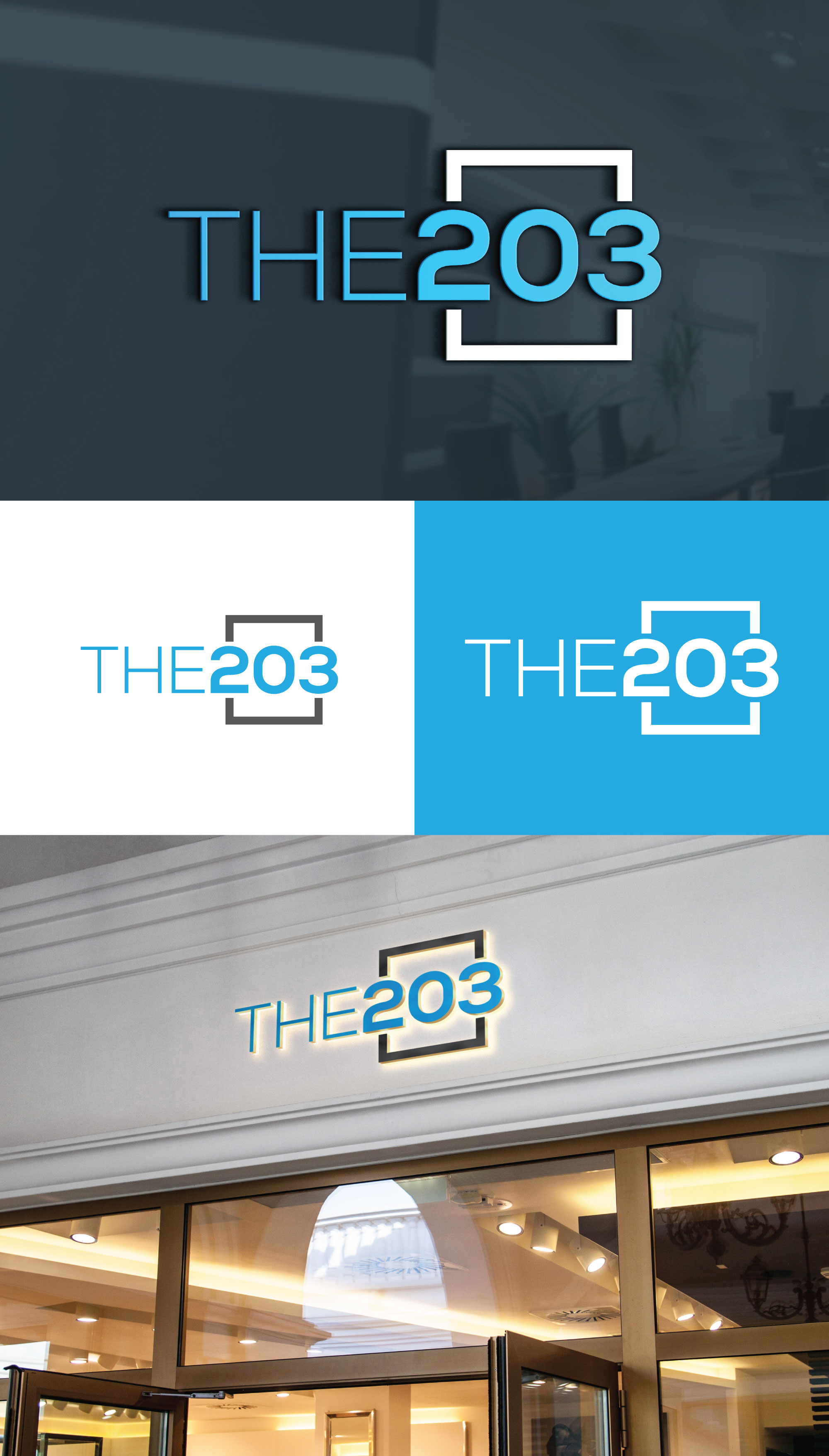 Modern, Bold, Bar Logo Design for The203 Mobile Bar by devedjns ...