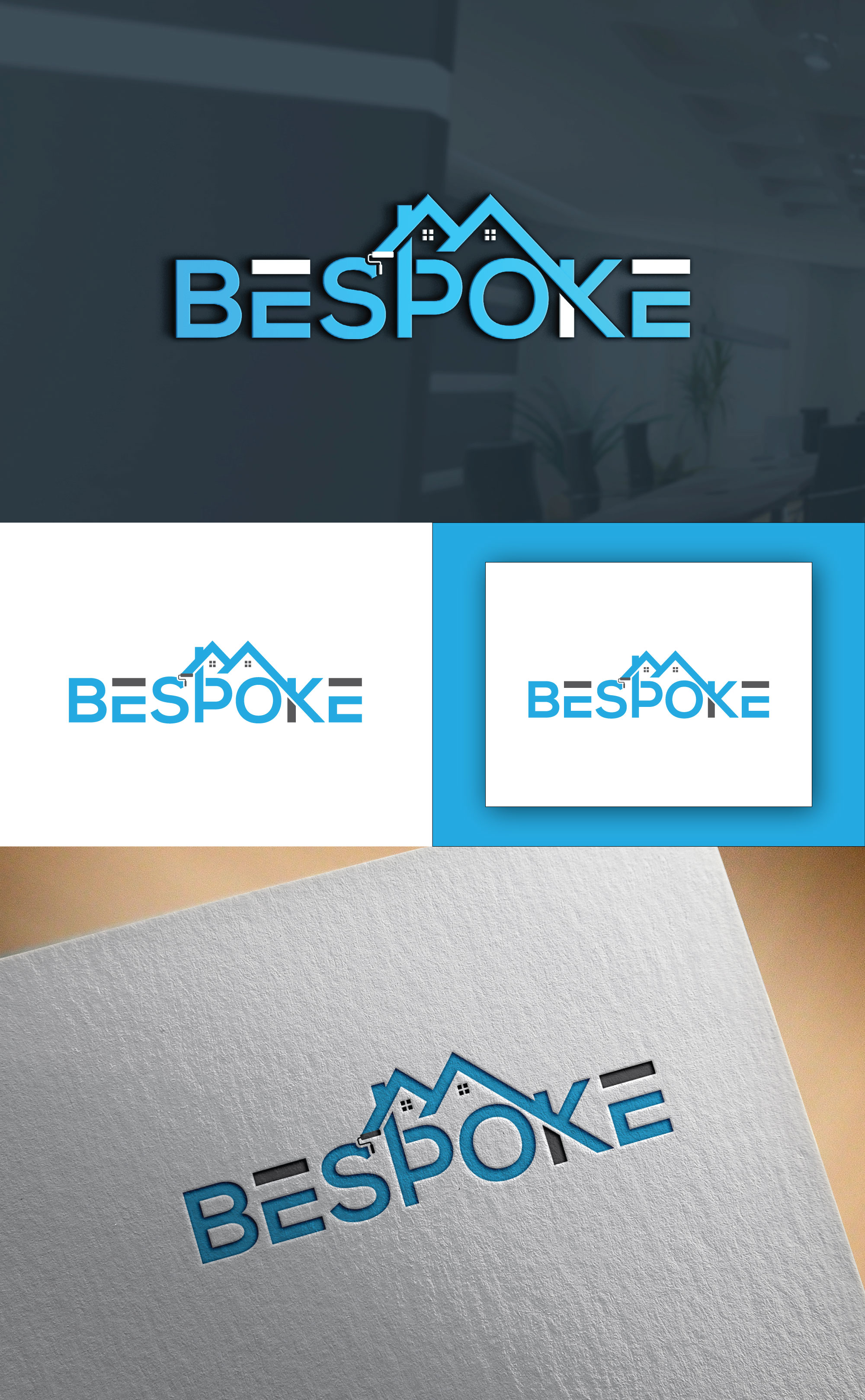 Modern, Upmarket, Remodeling/Millworks/Painting Logo Design for Bespoke ...