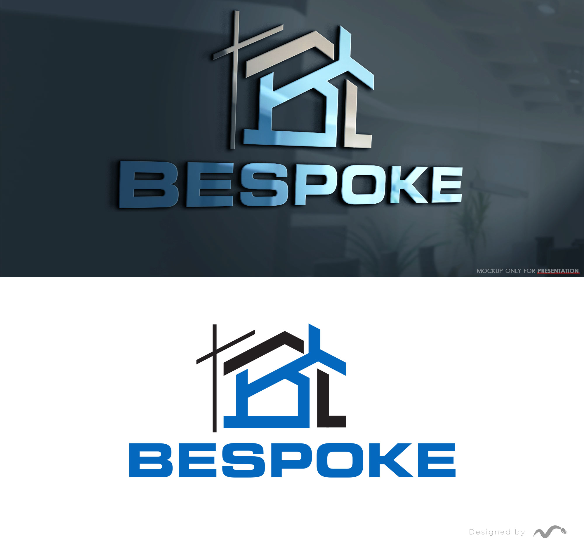 Modern, Upmarket, Remodeling/Millworks/Painting Logo Design for Bespoke ...