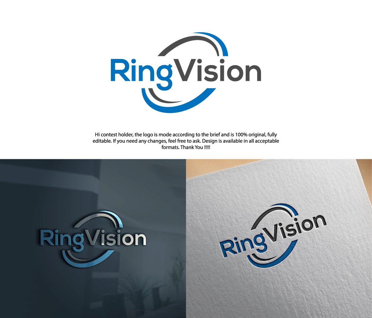 Upmarket, Serious, health/tech/lifestyle Logo Design for RingVision or ...