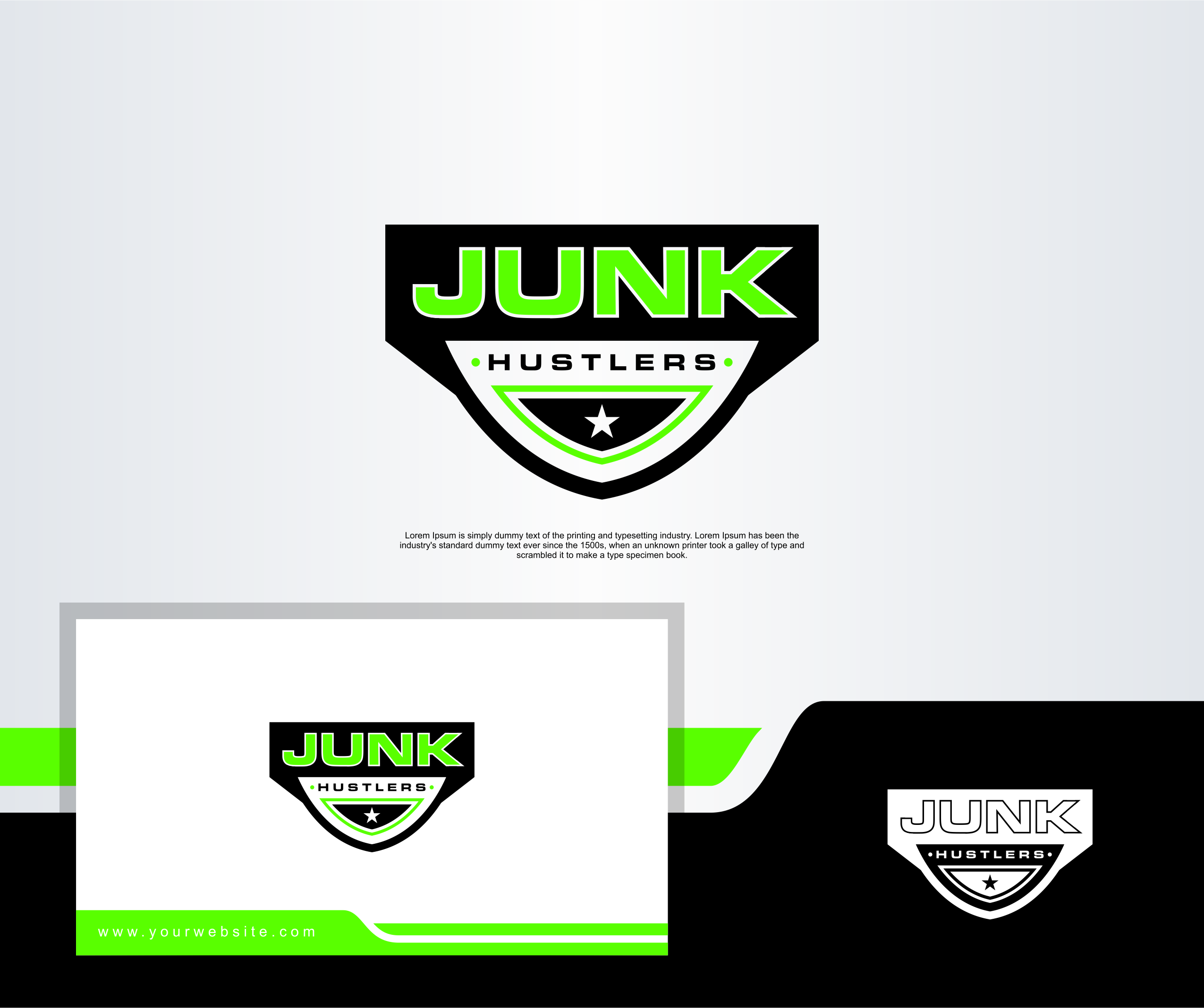 Bold, Modern, Construction Logo Design for Junk Hustlers by Johan ...