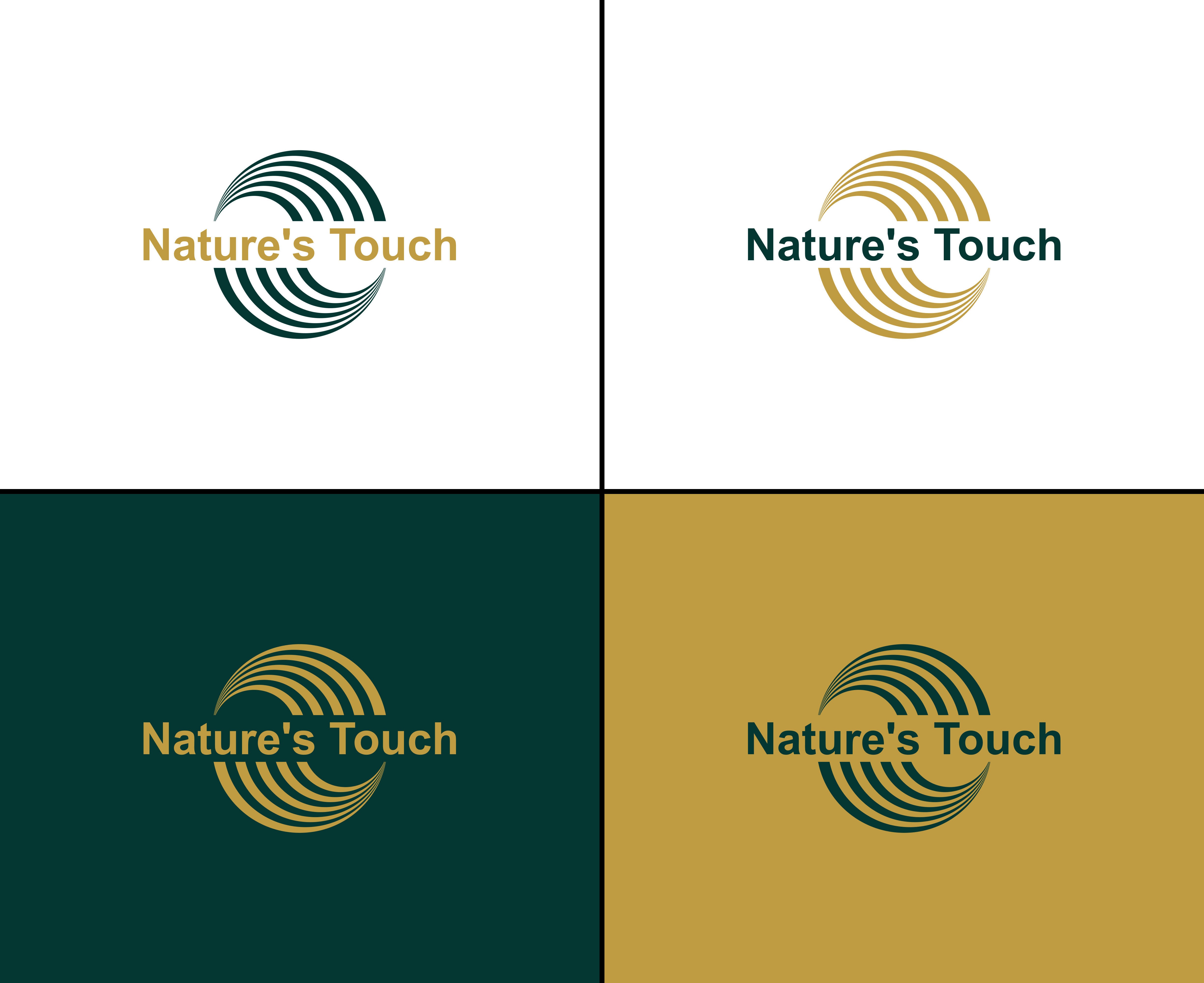Logo Design for Nature's Touch (we will add a third word as needed ...