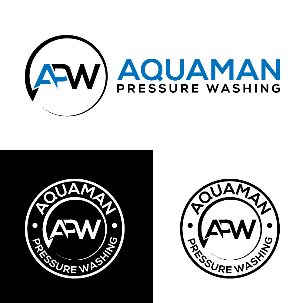 Bold, Modern, Pressure Cleaning Logo Design for Aquaman Pressure ...