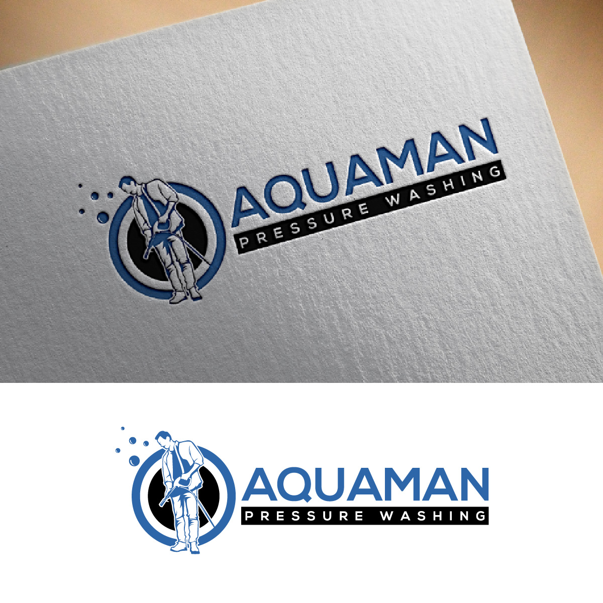 Bold, Modern, Pressure Cleaning Logo Design for Aquaman Pressure ...