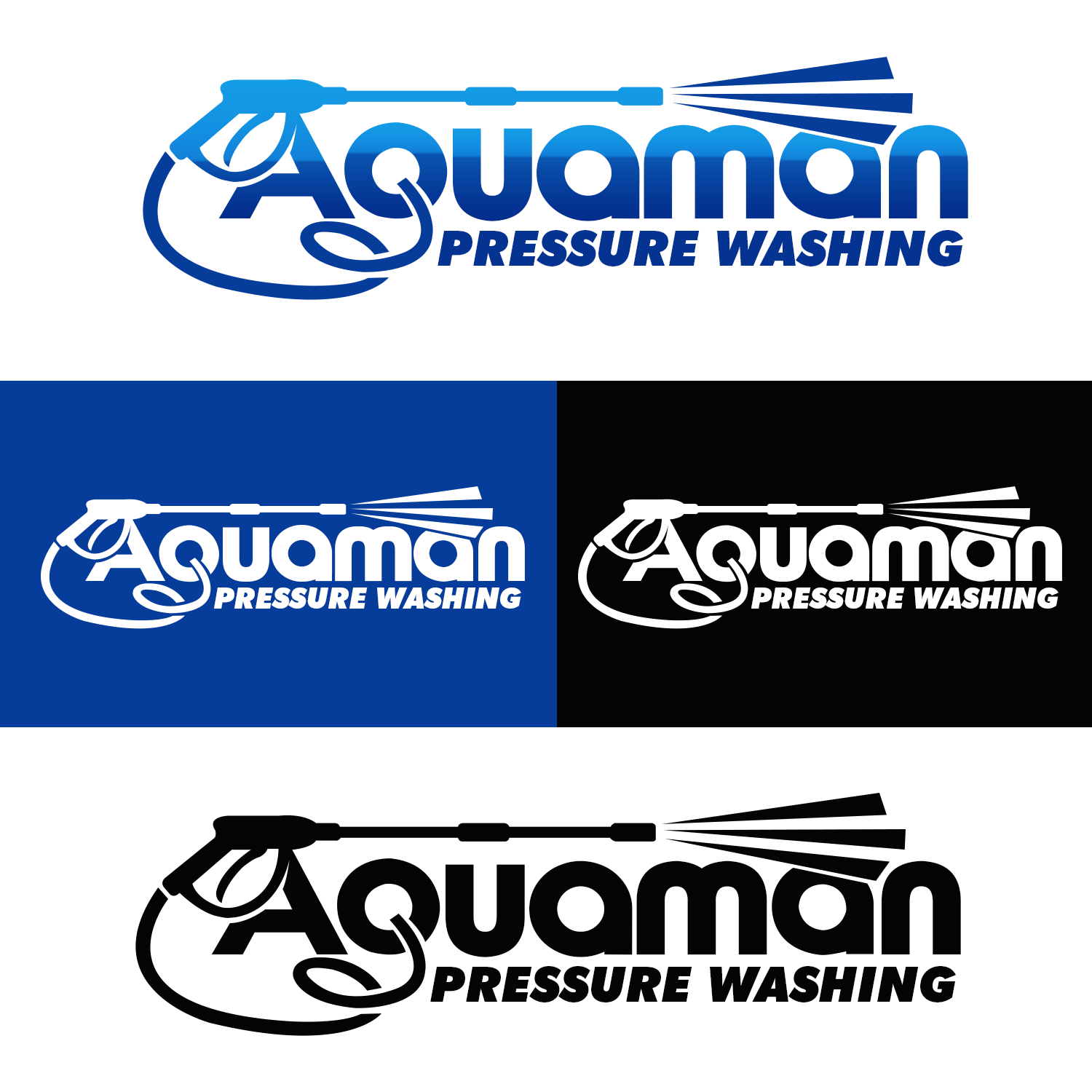Bold, Modern, Pressure Cleaning Logo Design for Aquaman Pressure ...