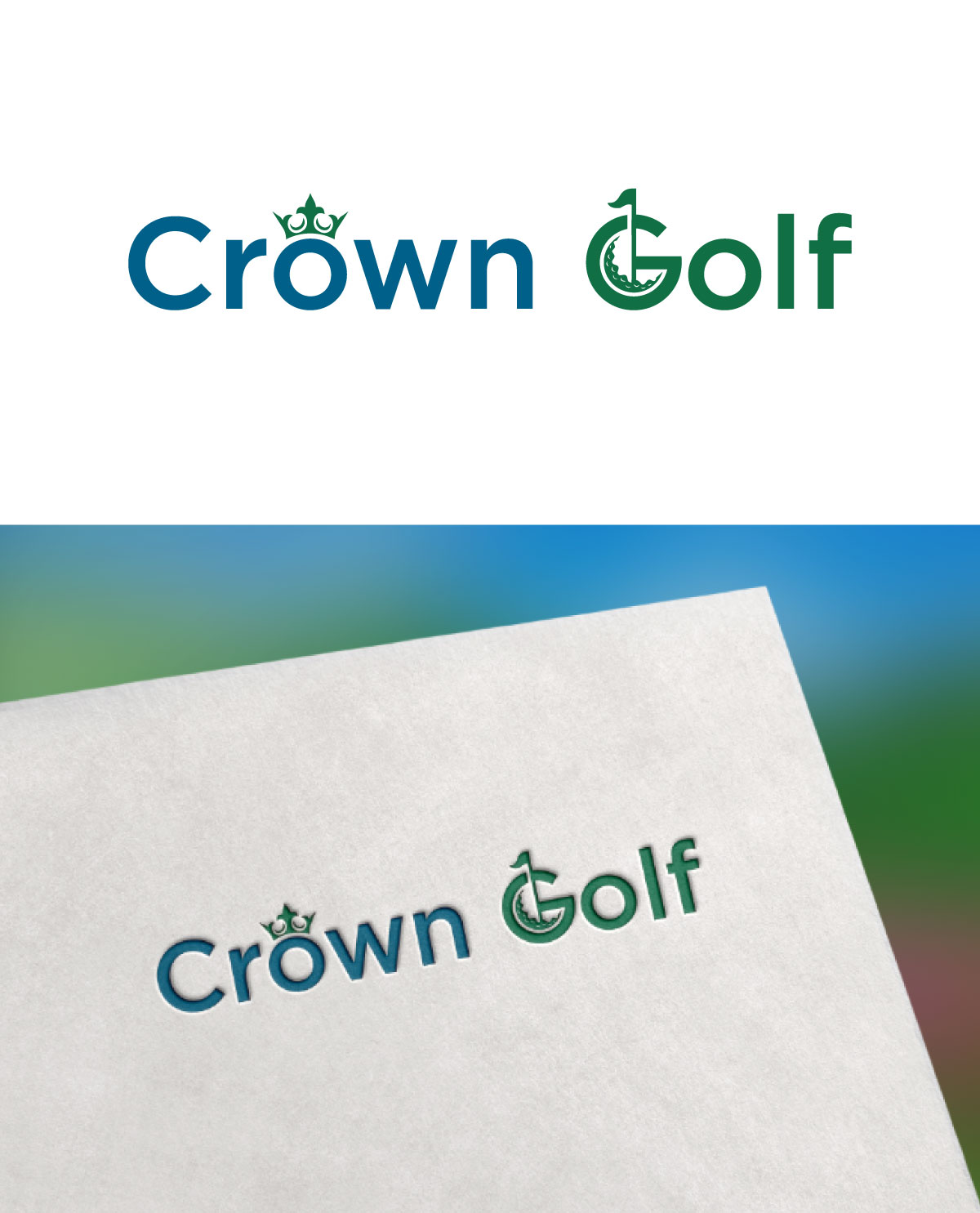 Elegant, Playful, Sports , Golf Logo Design for Crown Golf preferable ...