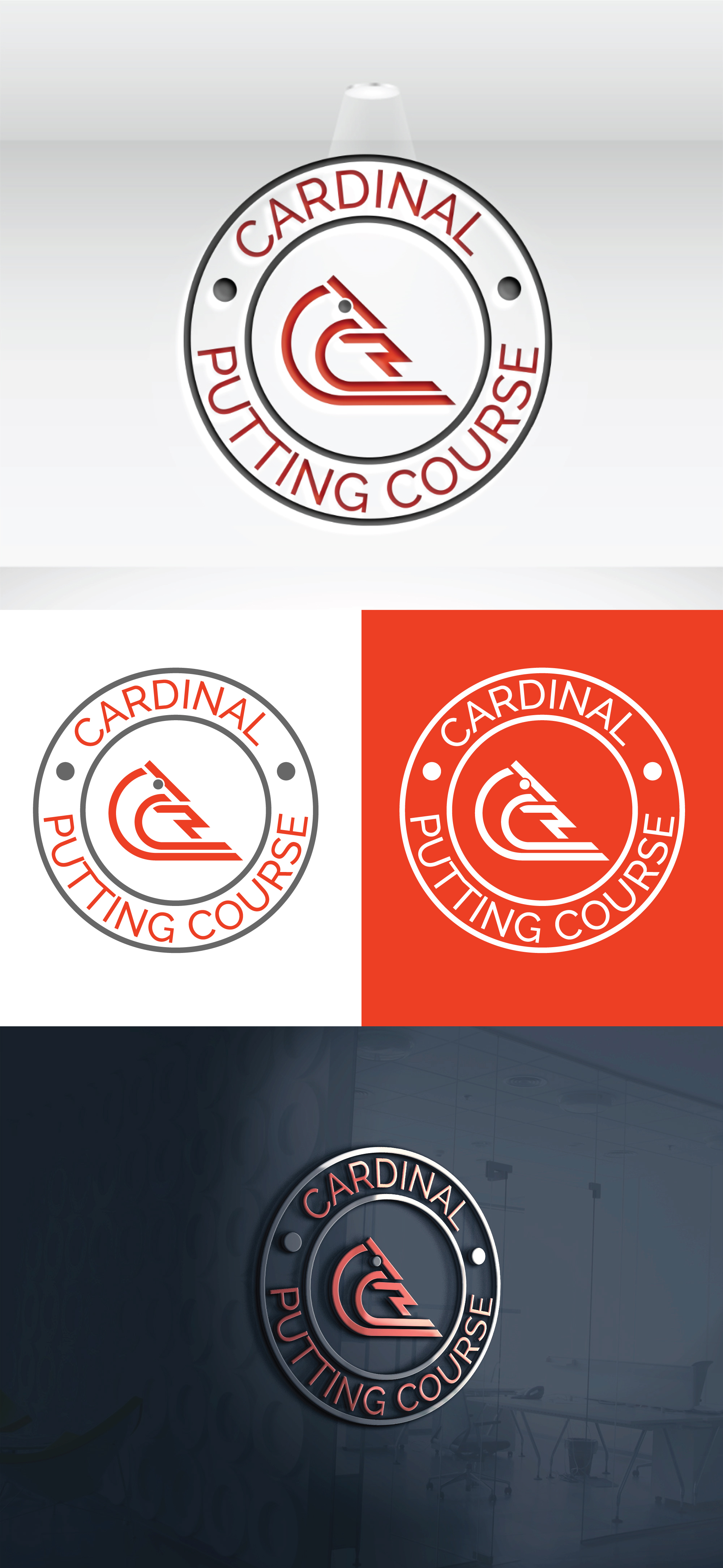 Traditional, Masculine, Golfing/ Golf Club Logo Design for Cardinal ...