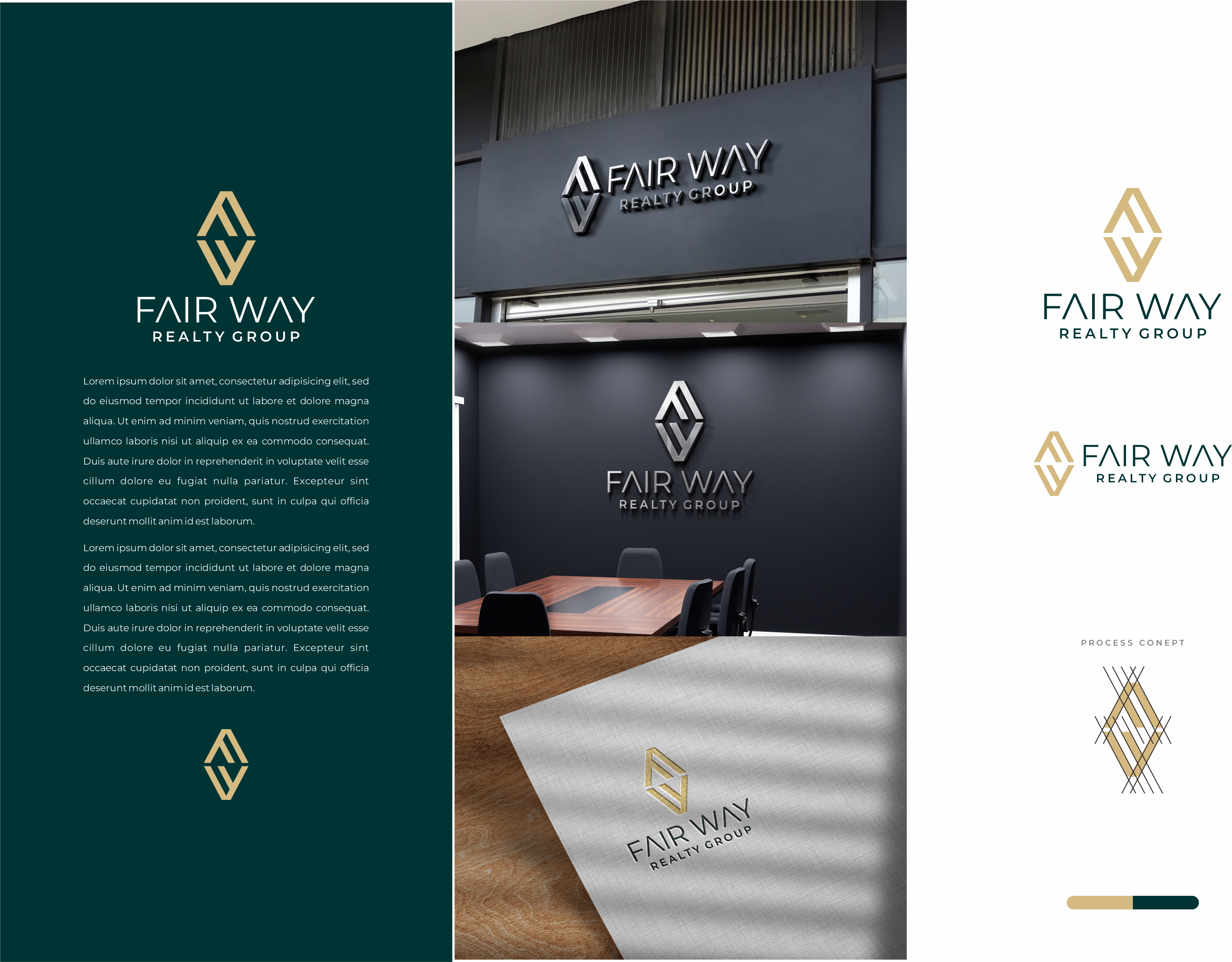 Modern, Professional, Real Estate Logo Design for Fair Way Realty Group ...