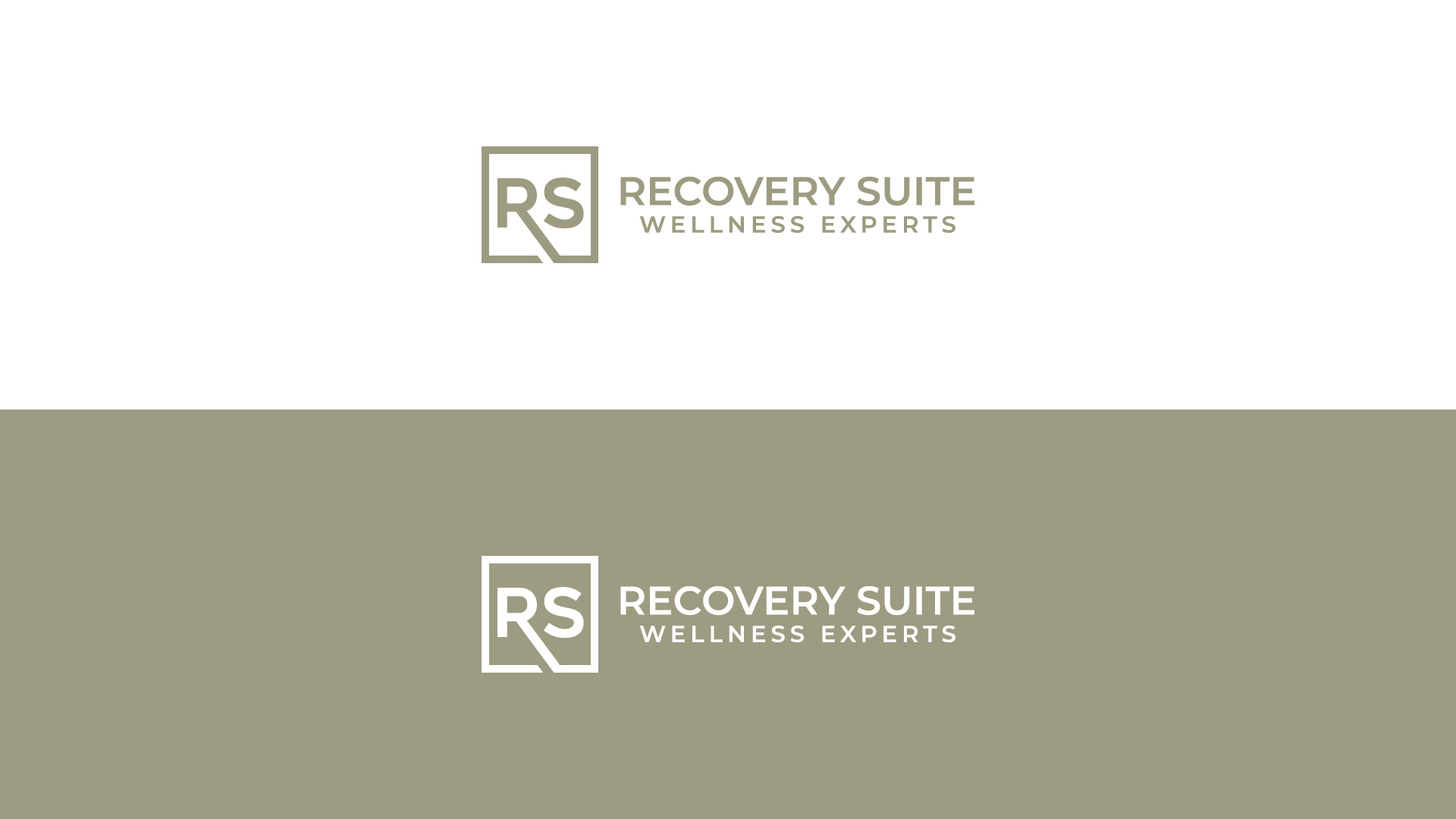 Modern, Upmarket, wellness / events Logo Design for "Recovery Suite" by ...