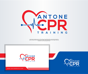 CPR Training Business Logo which includes AED and First Aid training ...