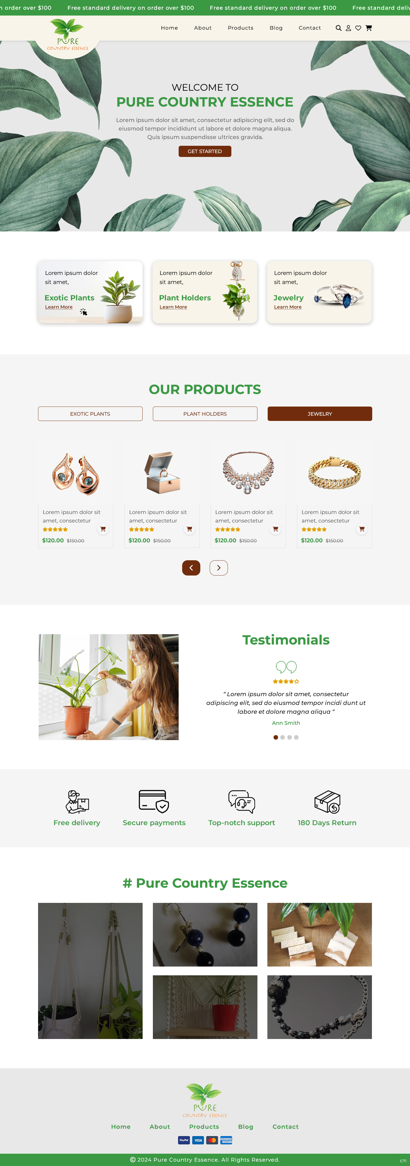 Elegant, Serious Web Design for Pure Country Essence by pb | Design ...