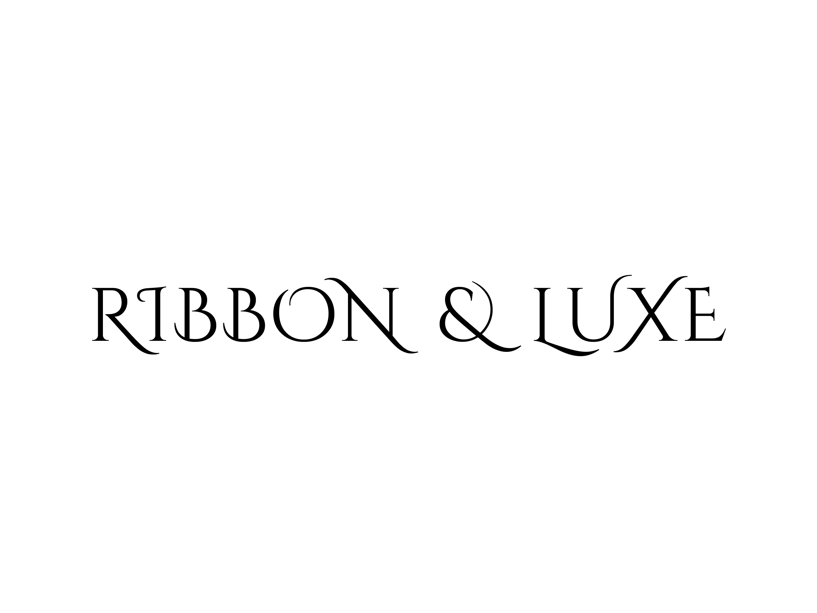 Professional, Upmarket Logo Design for Ribbon & Luxe OR Ribbon and Luxe ...