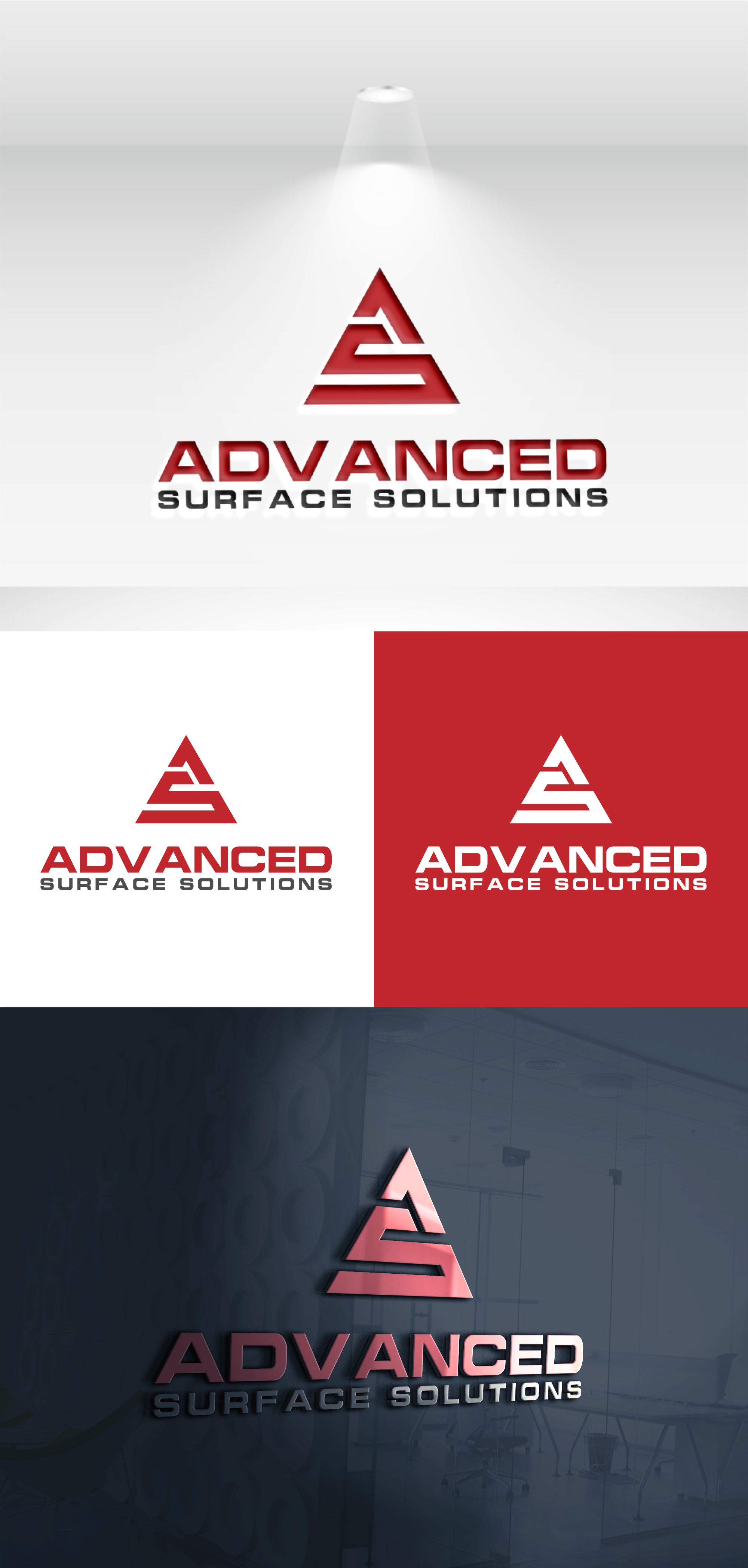 Modern, Professional, Construction Logo Design for Advanced Surface ...