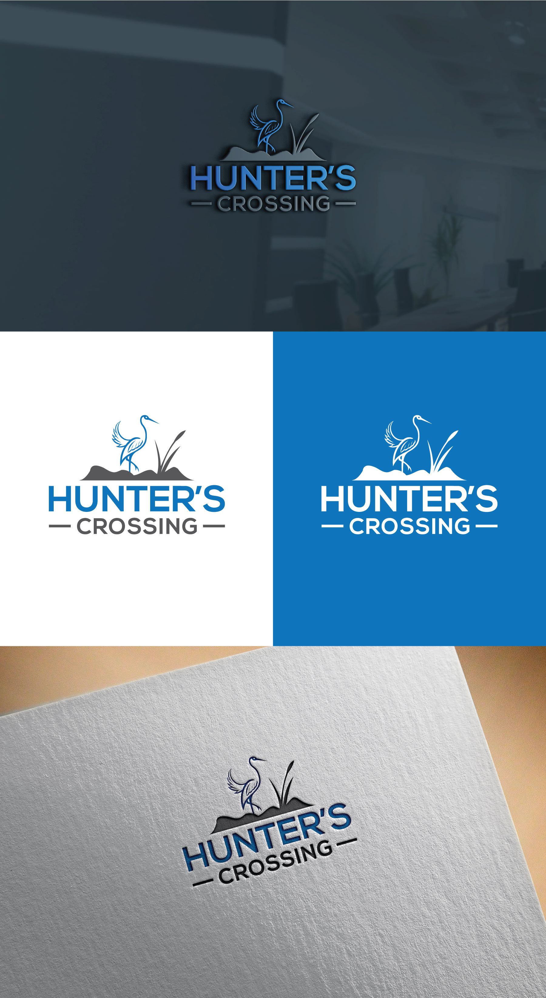 Logo Design for Hunter’s Crossing by Palash0077 | Design #32516133