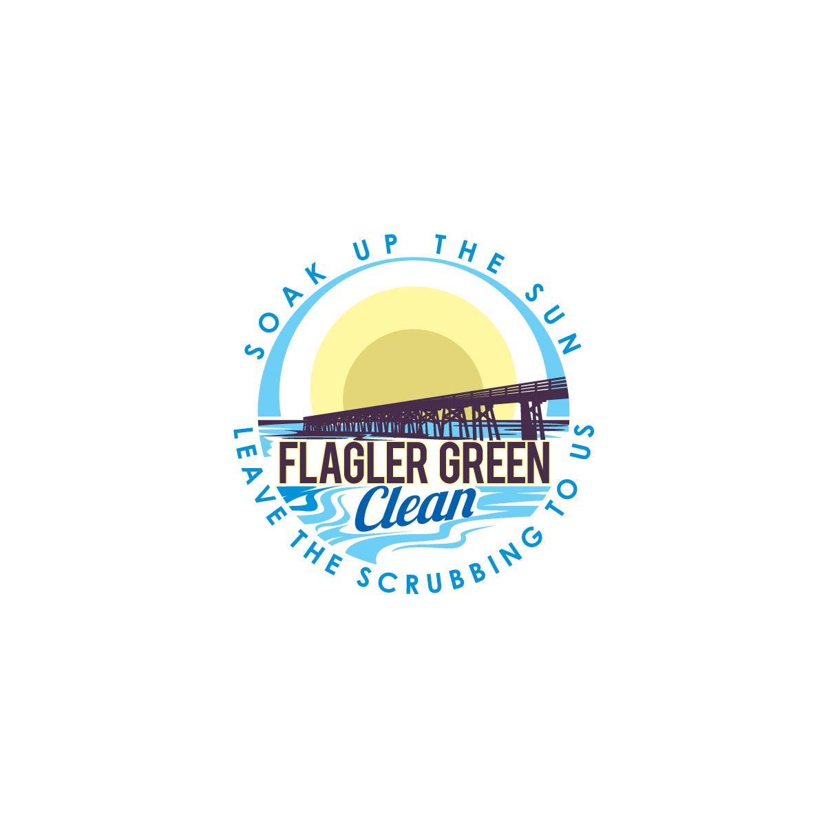 Personable, Playful, Home Cleaning Logo Design for Name: Flagler Green ...