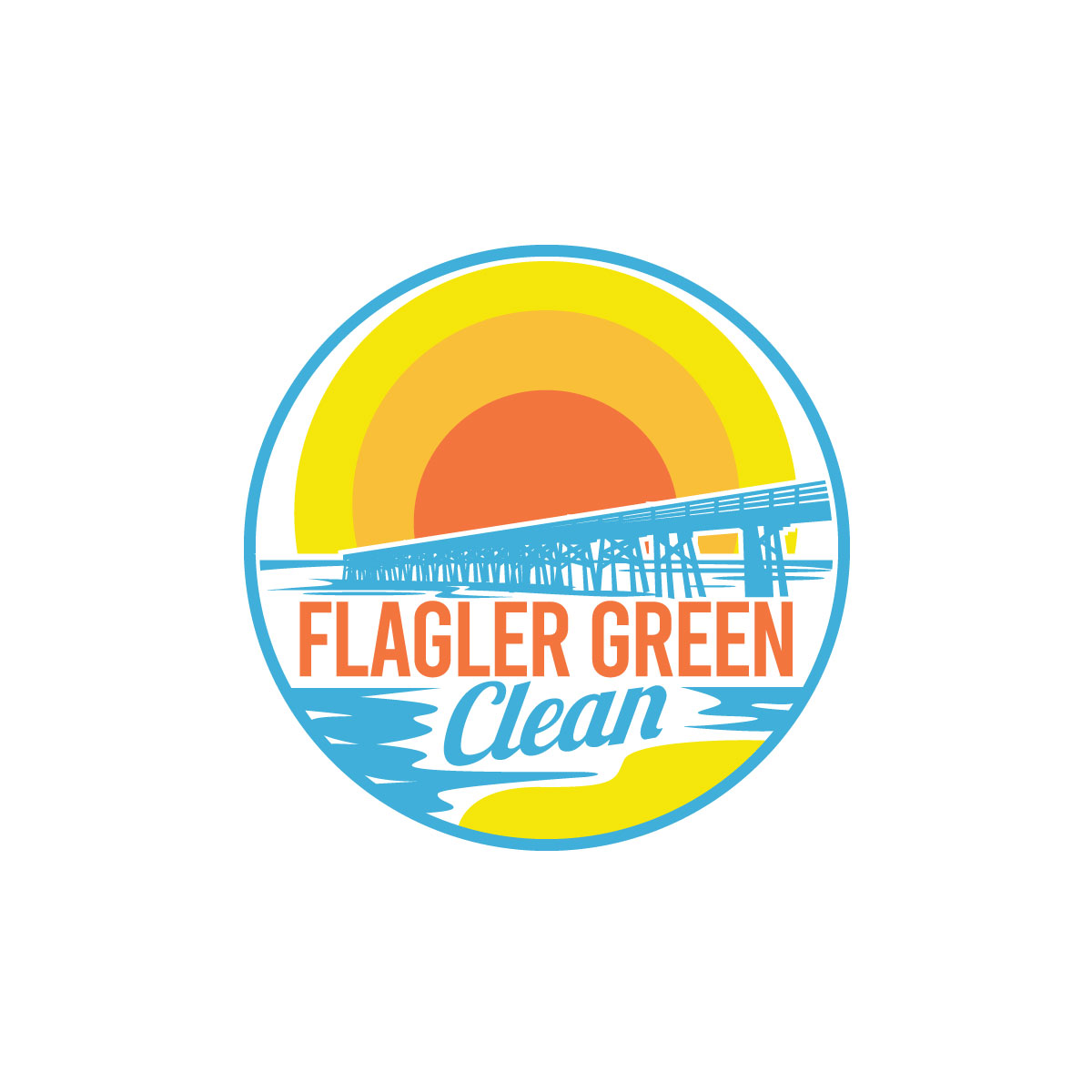 Personable, Playful, Home Cleaning Logo Design for Name: Flagler Green ...