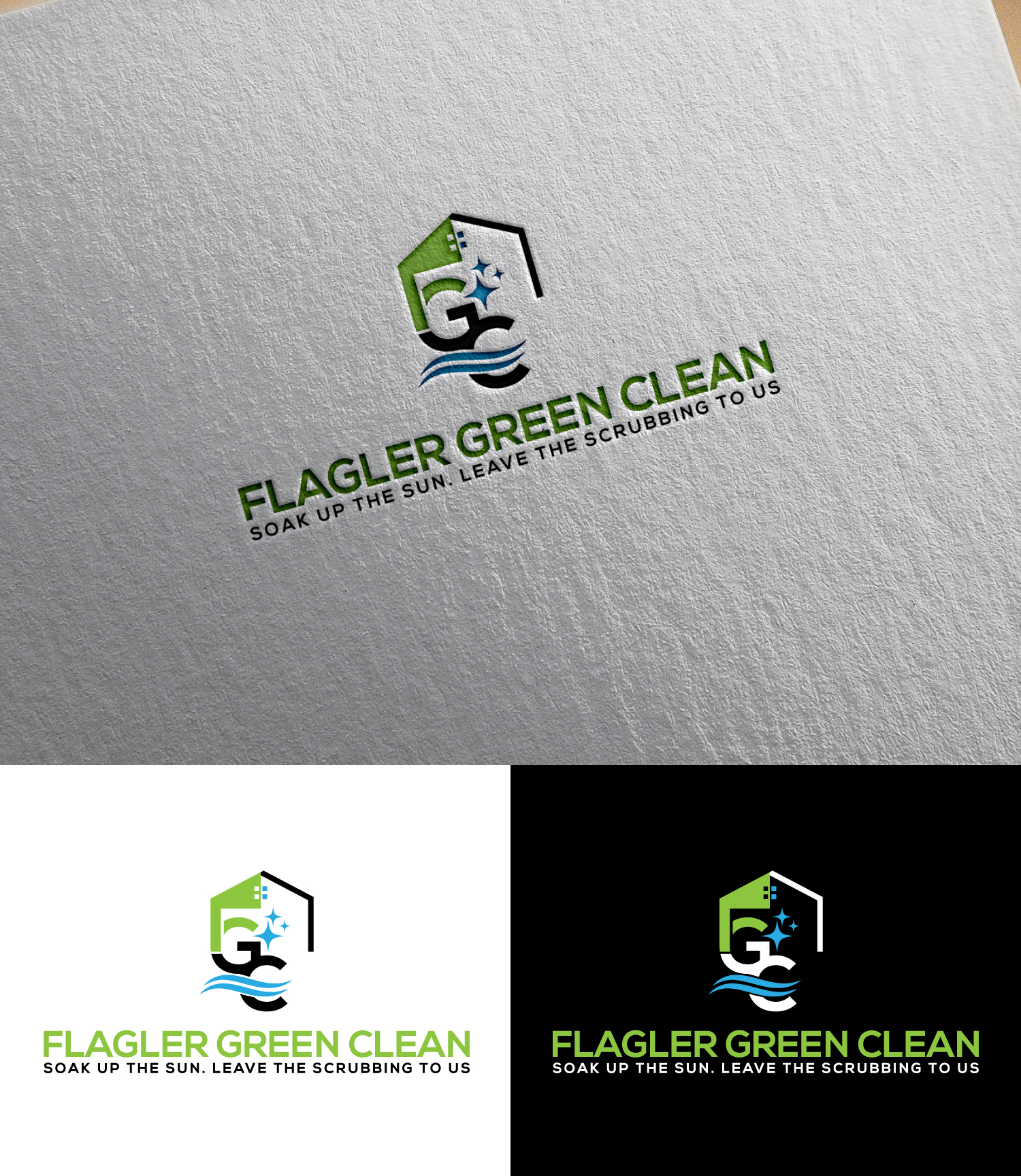 Personable, Playful, Home Cleaning Logo Design for Name: Flagler Green ...