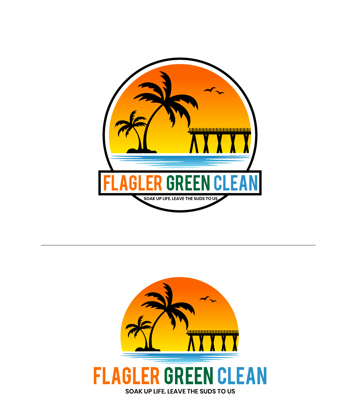 Personable, Playful, Home Cleaning Logo Design for Name: Flagler Green ...