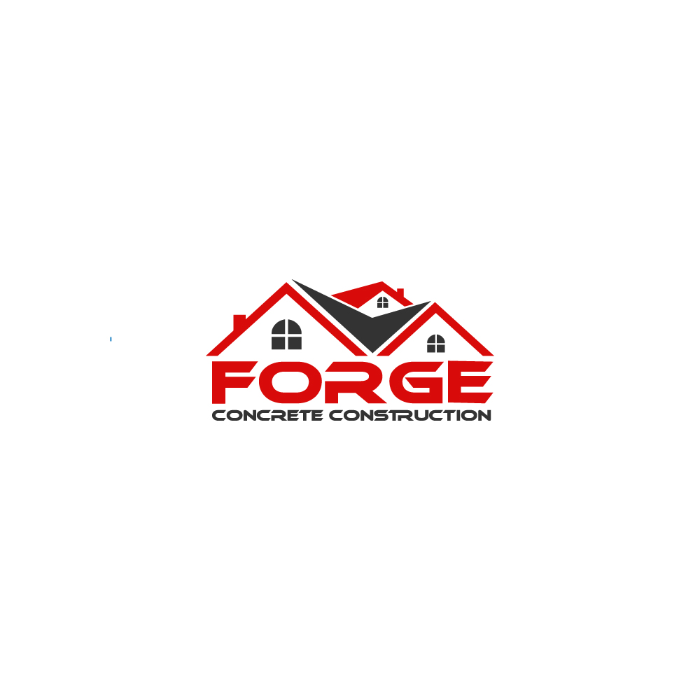 Modern, Masculine, Residential Concrete Flatwork Logo Design for Forge ...