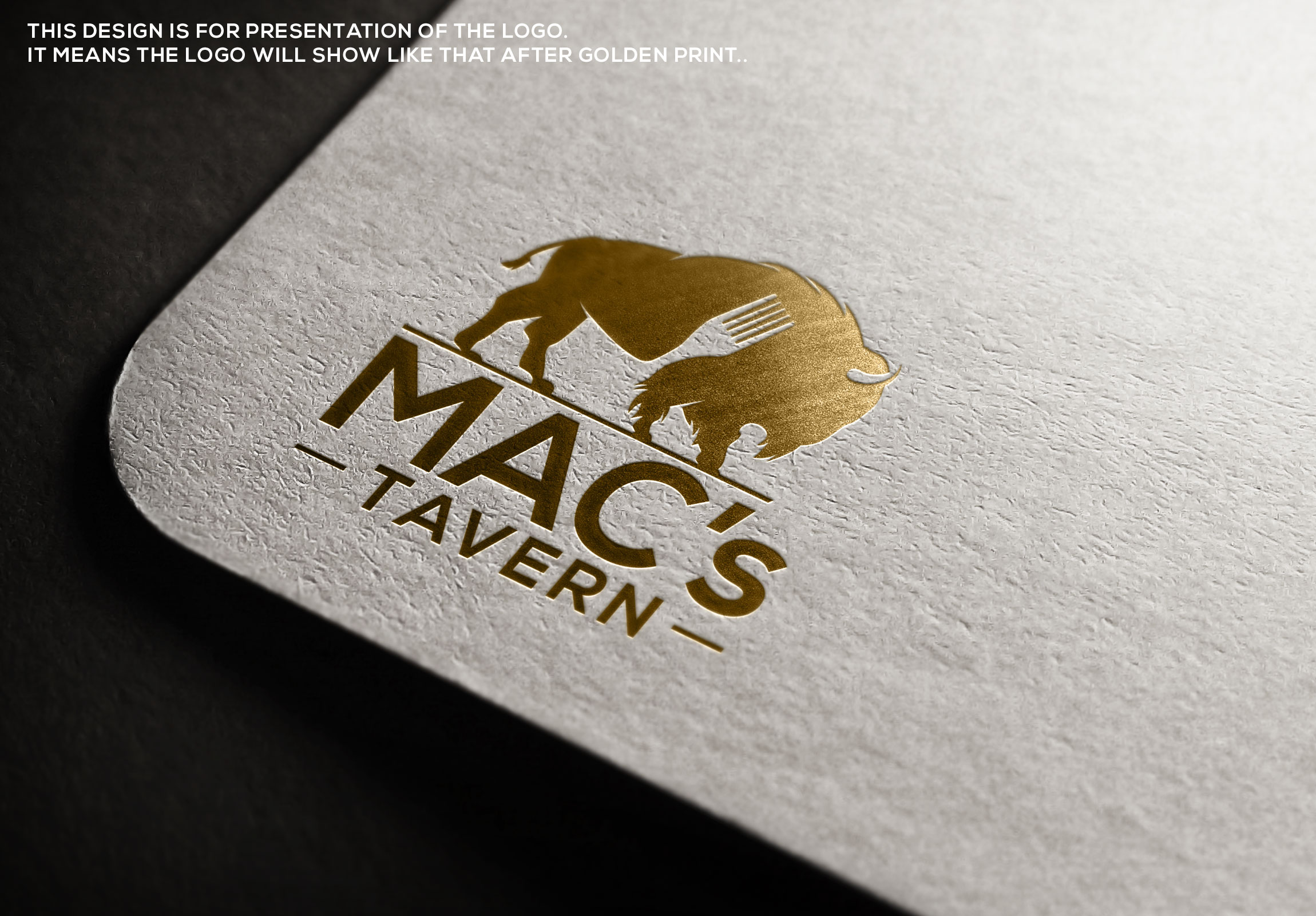 Masculine, Upmarket, Restaurant/ Bar Logo Design for MAC’s Tavern by ...