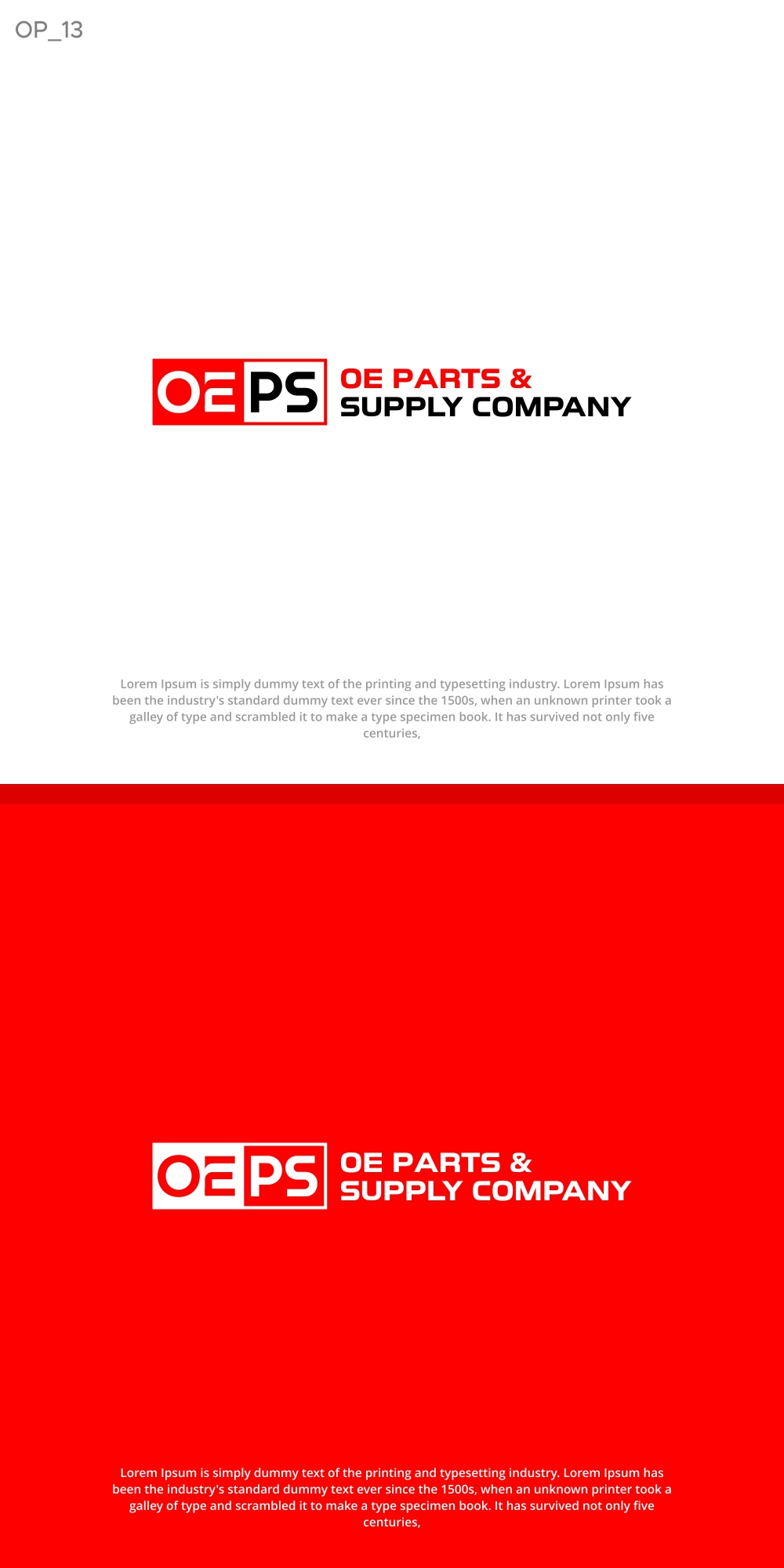 Logo Design for OEPS or OE Parts & Supply Company / Possible Tagline ...