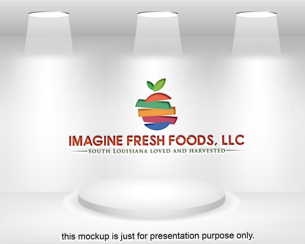 Bold, Colorful, locally loved and harvested vegatables and herbs Logo ...