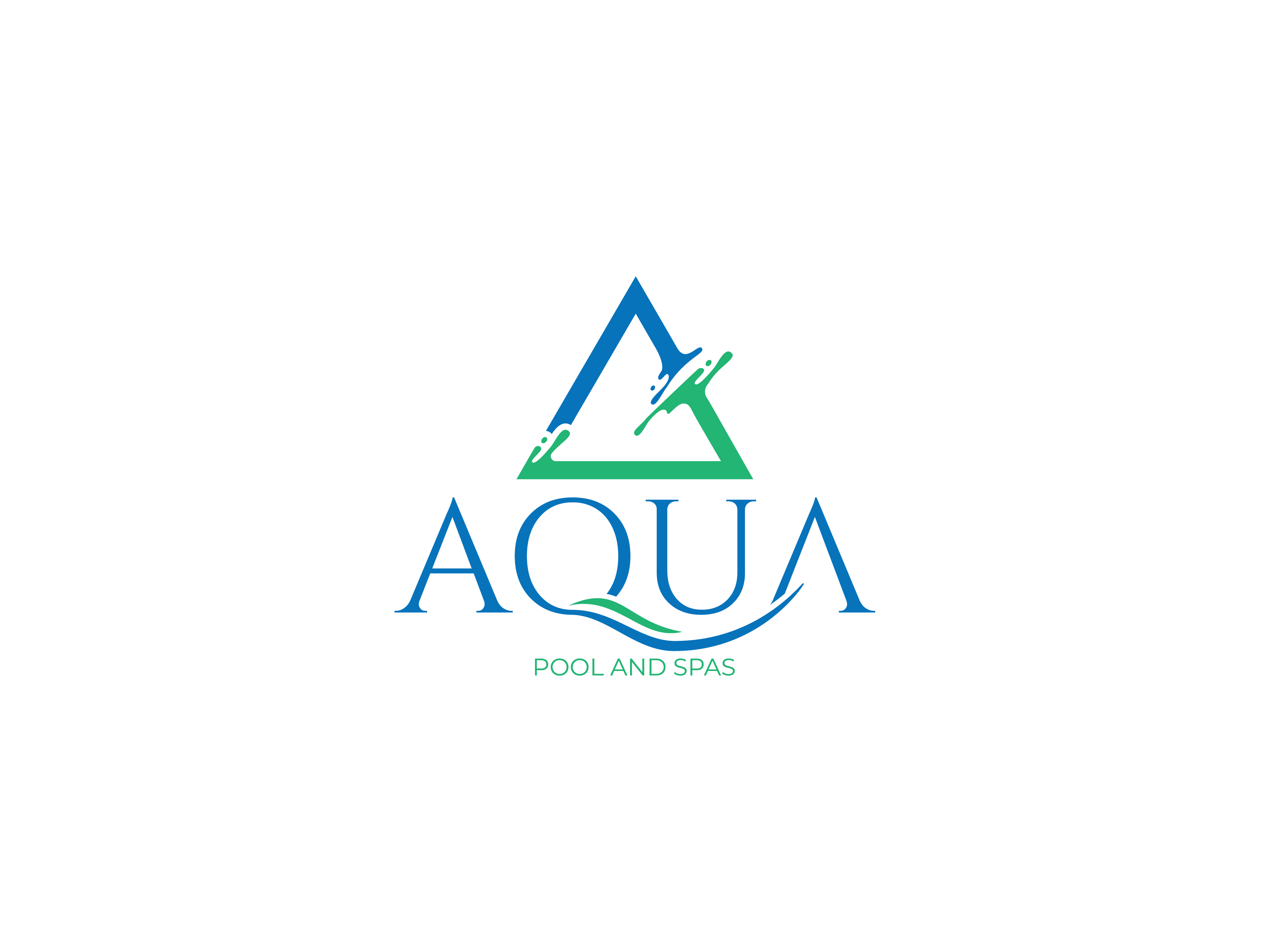 Professional, Elegant, Pool and Spa Industry Logo Design for Aqua Pool ...