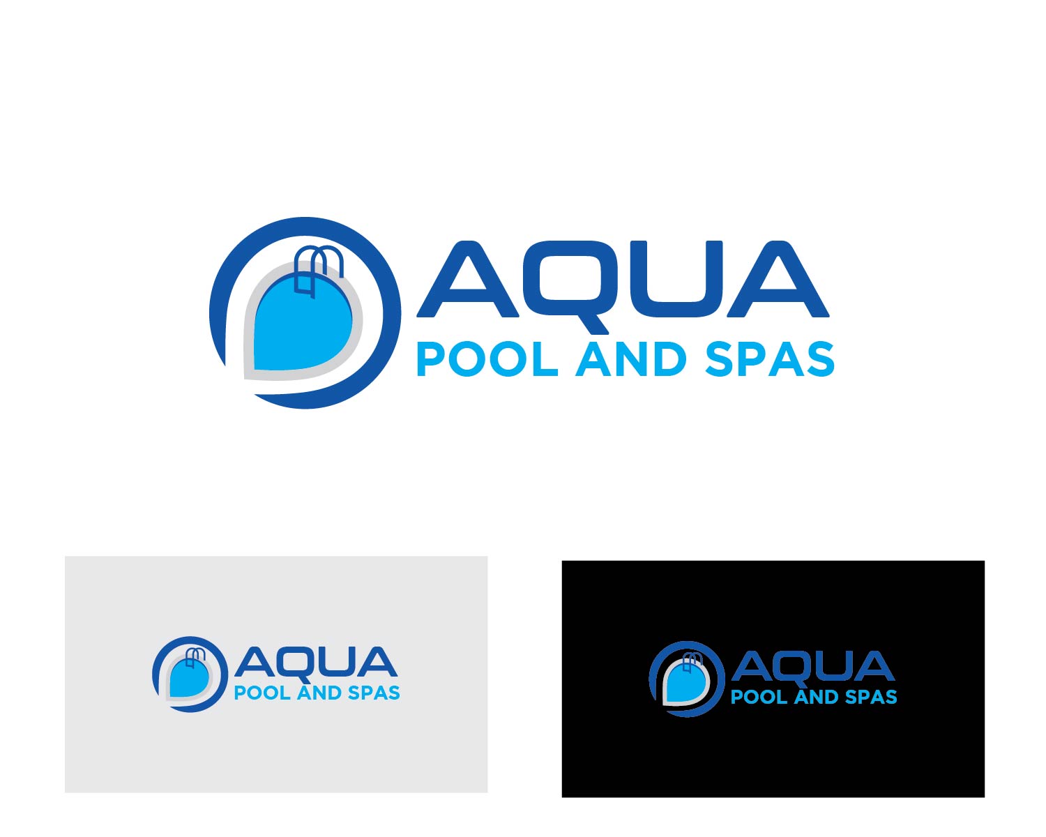 Professional, Elegant, Pool and Spa Industry Logo Design for Aqua Pool ...