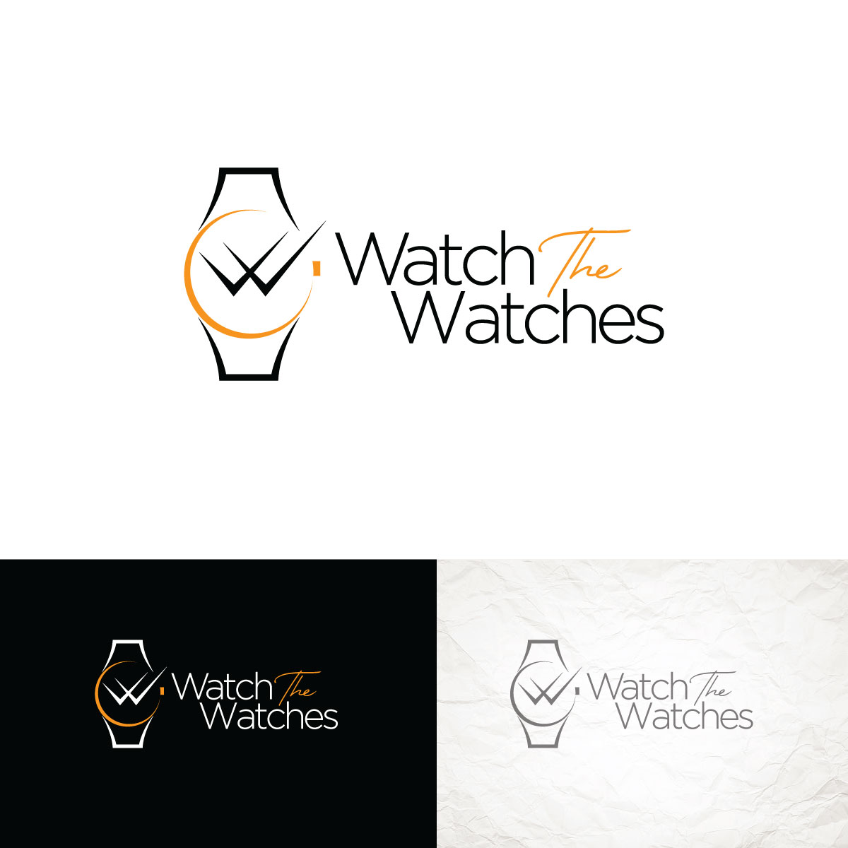 Elegant, Playful Logo Design for Watch The Watches by DesignFriday ...