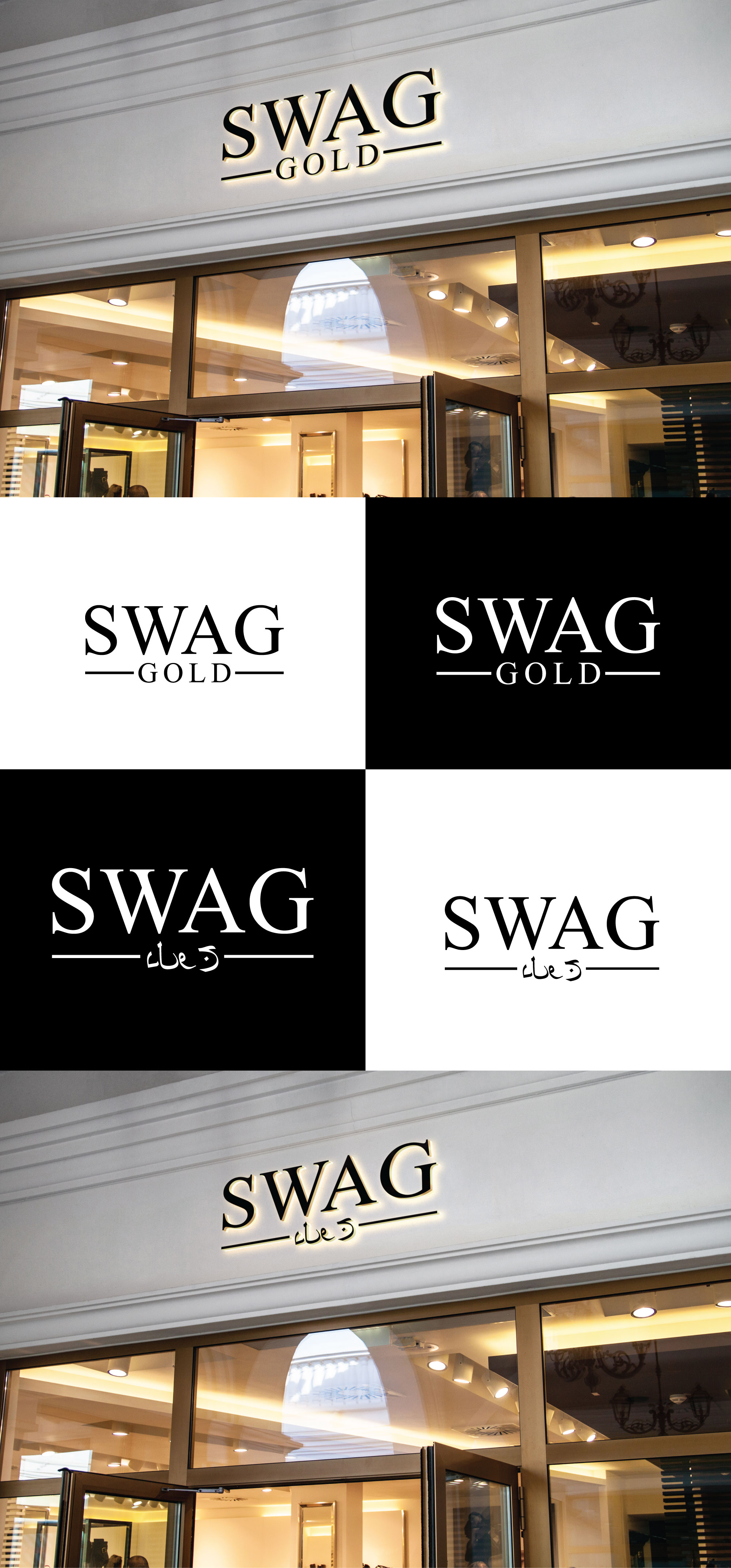 Elegant, Playful Logo Design for Swag Gold by devedjns | Design #32570461