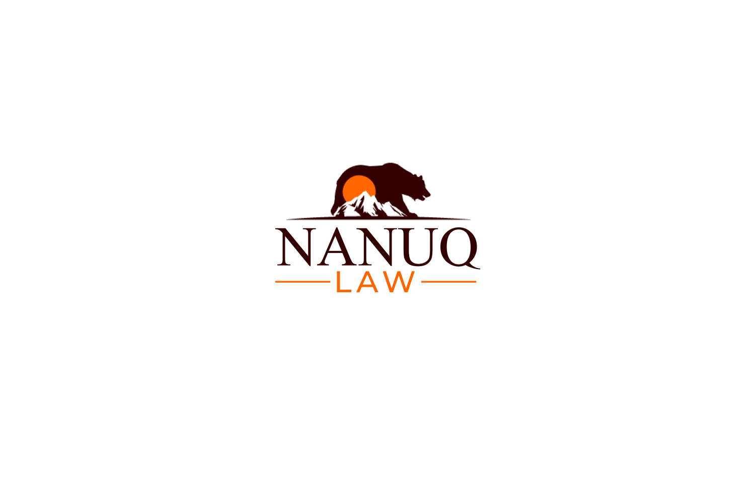Logo Design for The text would be Nanuq Law but what's important is the ...