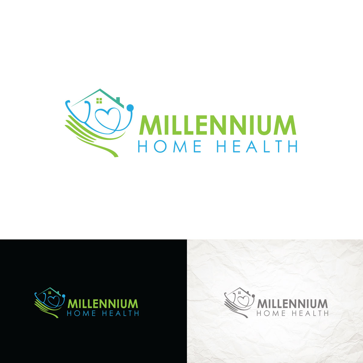 Logo Design for Millennium Home Health by DesignFriday | Design #32539498