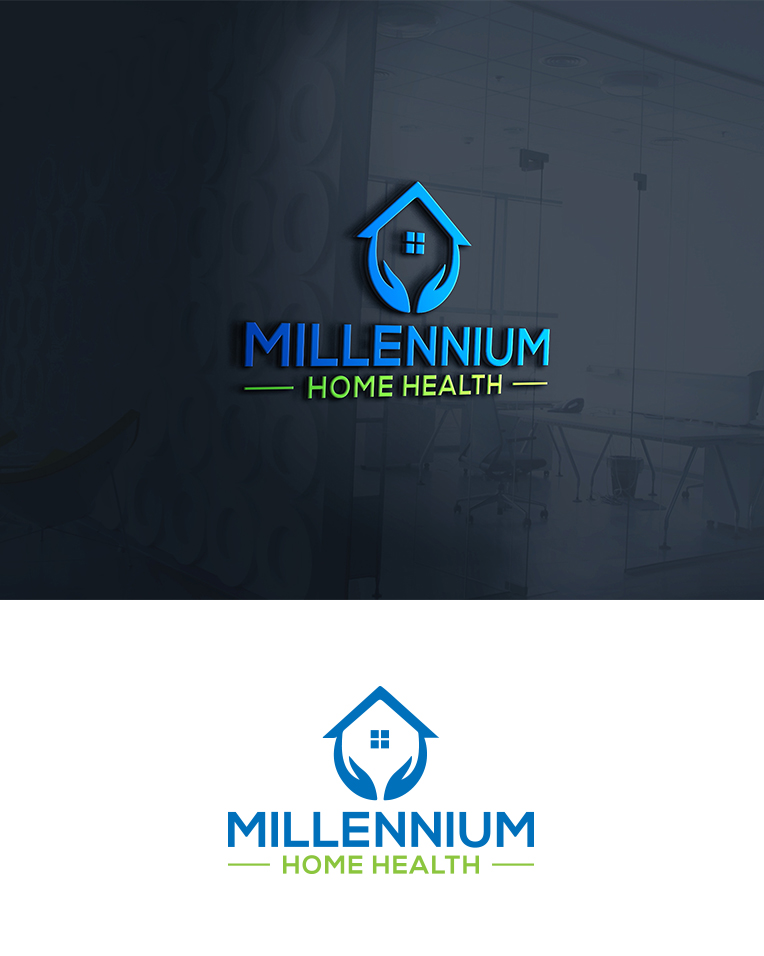 Logo Design for Millennium Home Health by Blue Pasnata | Design #32534520