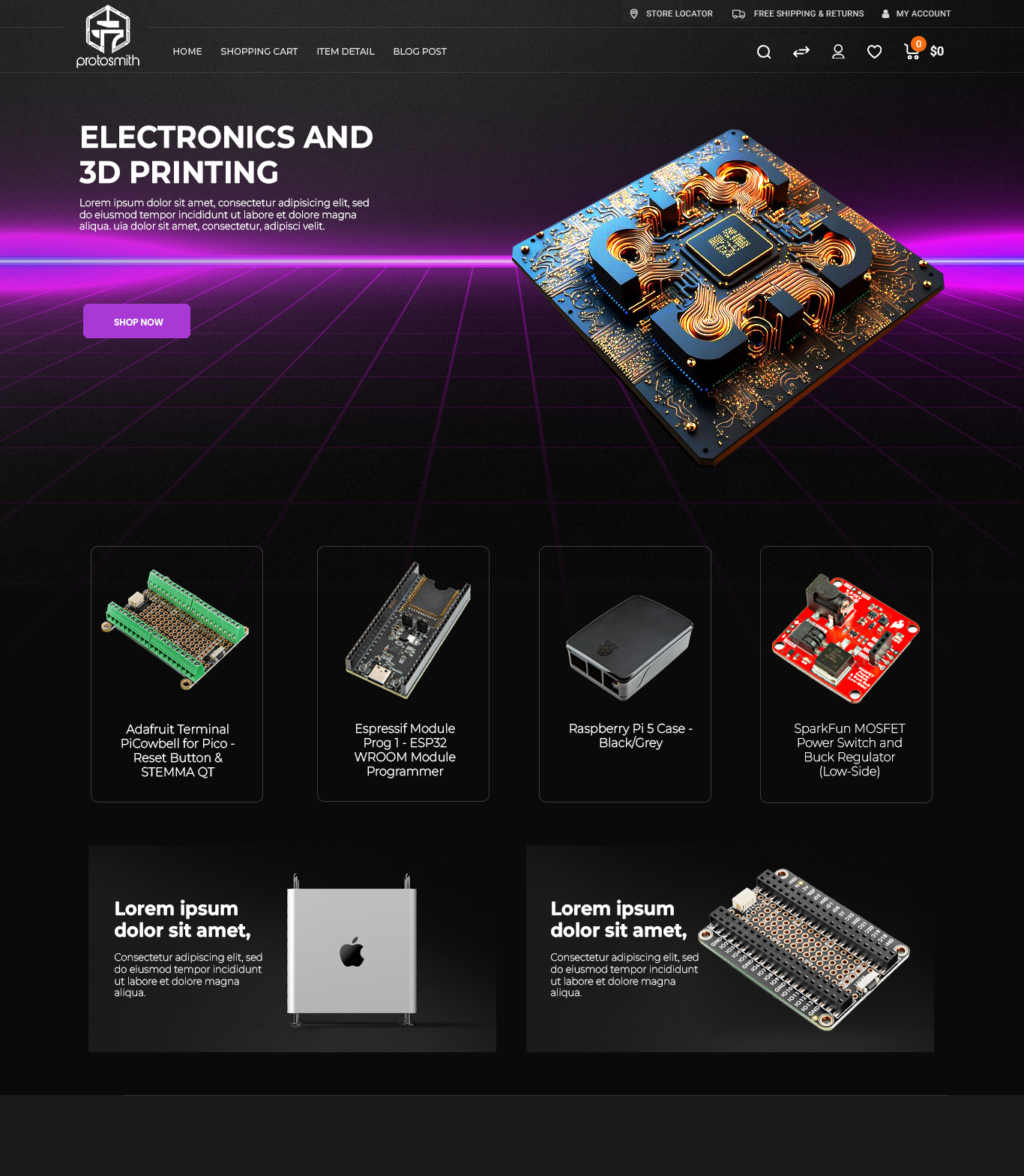 Personable, Elegant, Electronic parts, kits, PCBs, tutorials Web Design ...