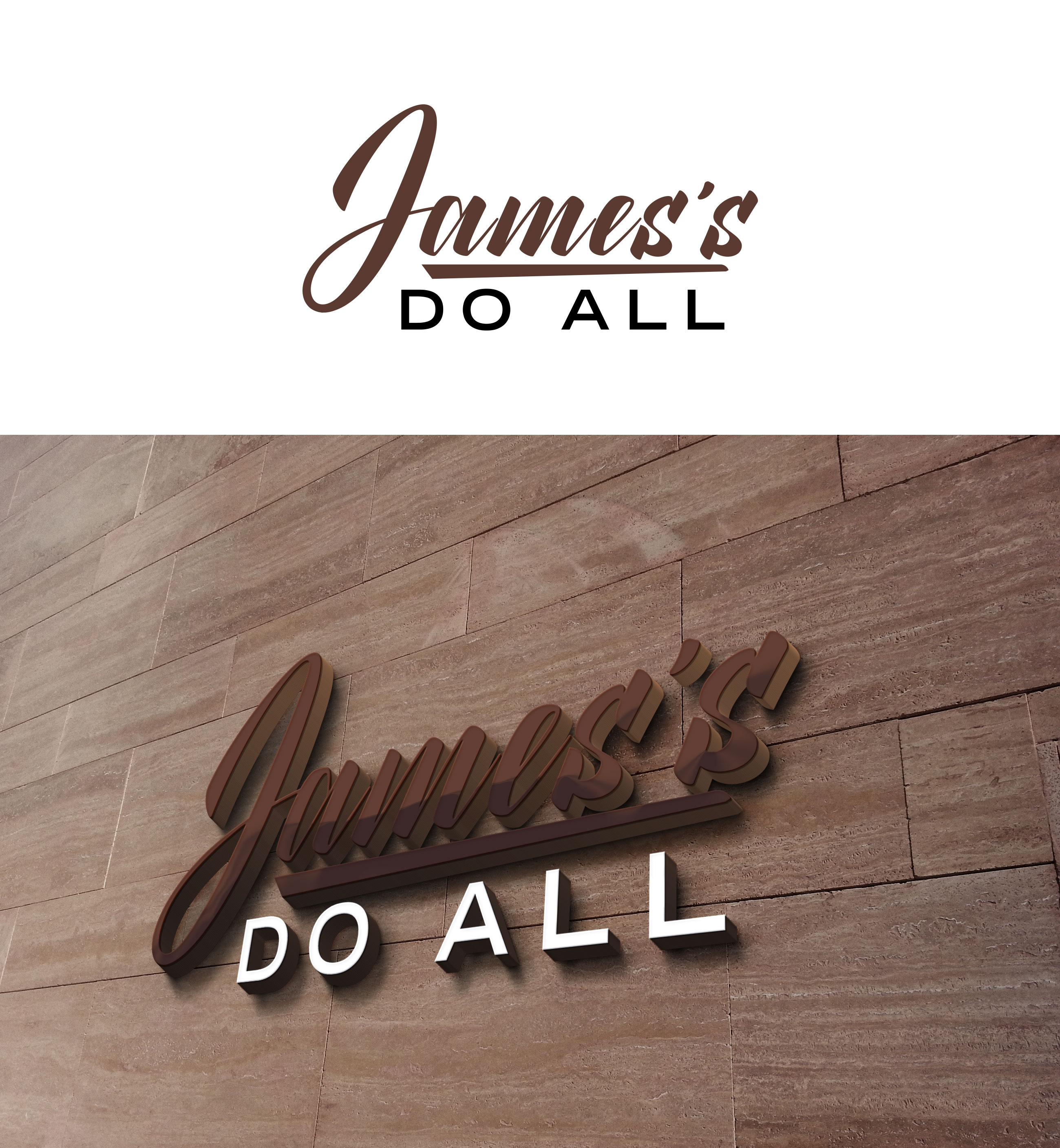 Elegant, Playful Logo Design for JAMES'S DO ALL by wdesigner2 | Design ...