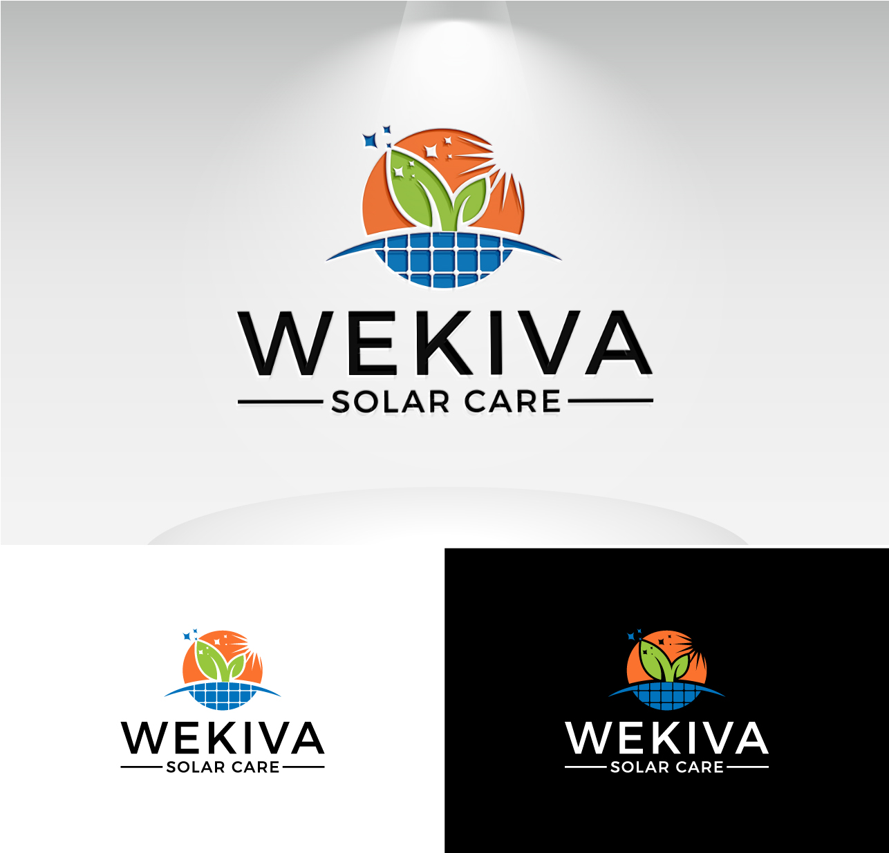 Elegant, Playful, Solar Panel Cleaning Logo Design for Wekiva Solar Care by RKsharma | Design ...