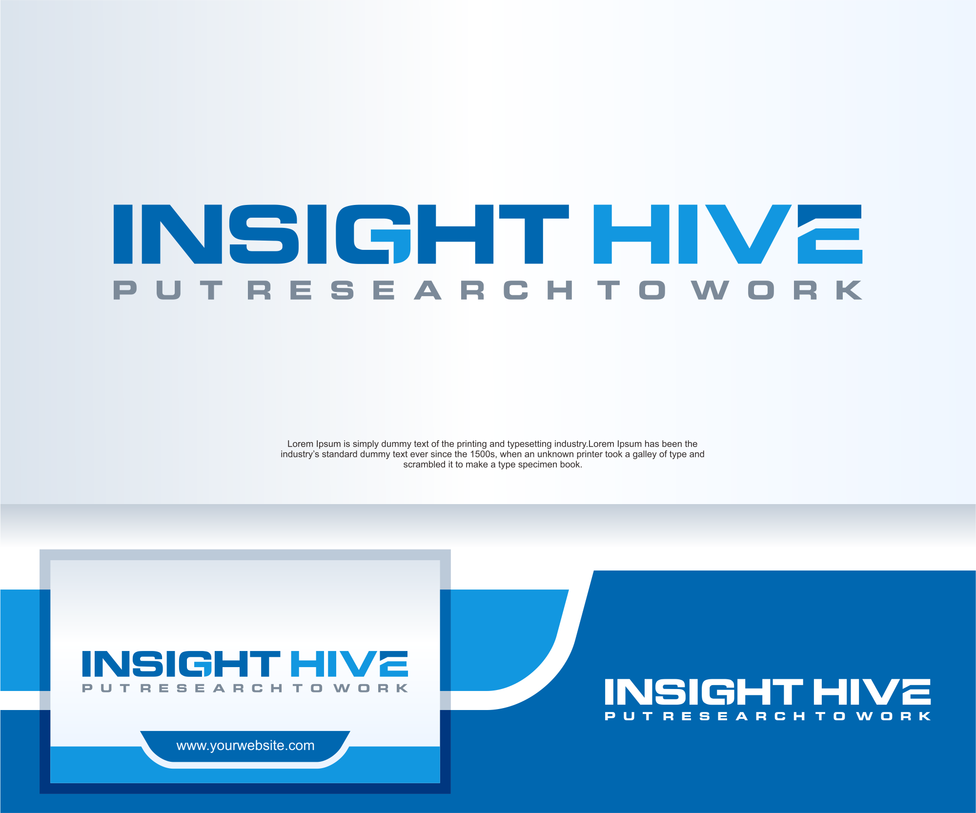 Logo Design for The logo text is: InsightHive and the tag line is: Put ...