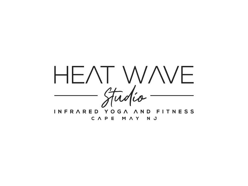 Logo Design for HEAT WAVE STUDIO - Infrared yoga and fitness - Cape May ...
