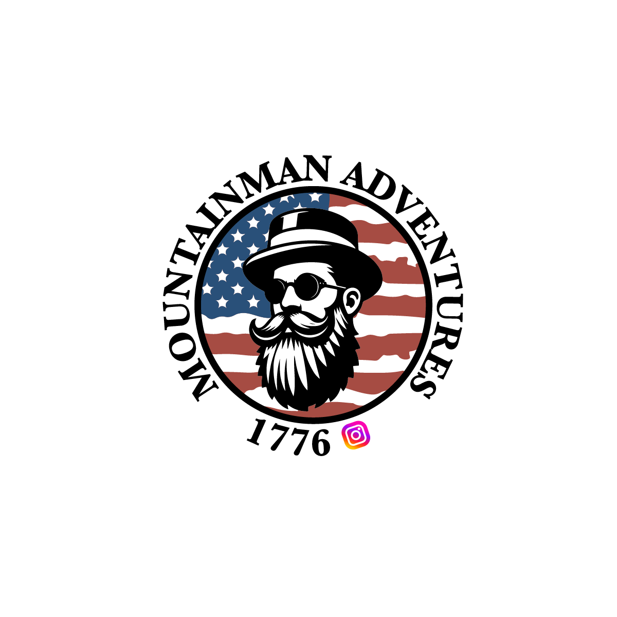 Logo Design for Mountainman Adventures 1776 ( with small full color ...