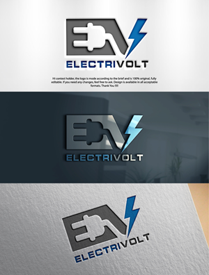 Logo Design for electrical contractor: ELECTRIVOLT | 372 Logo Designs ...