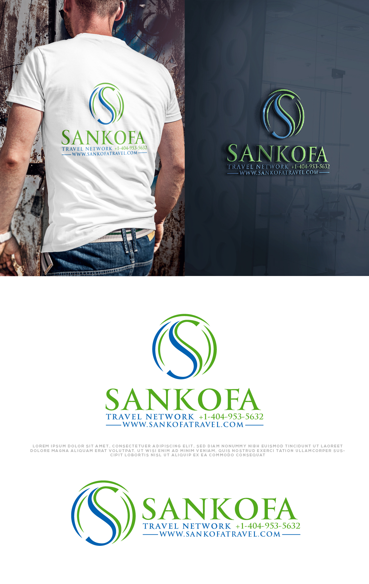 Bold, Modern, Corporate and institutional global travel management Logo ...