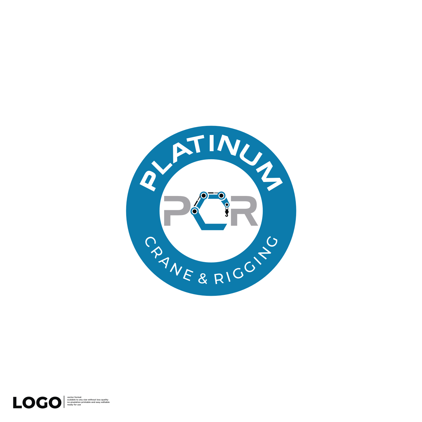 Logo Design for Platinum Crane & Rigging by aquila© | Design #32618364