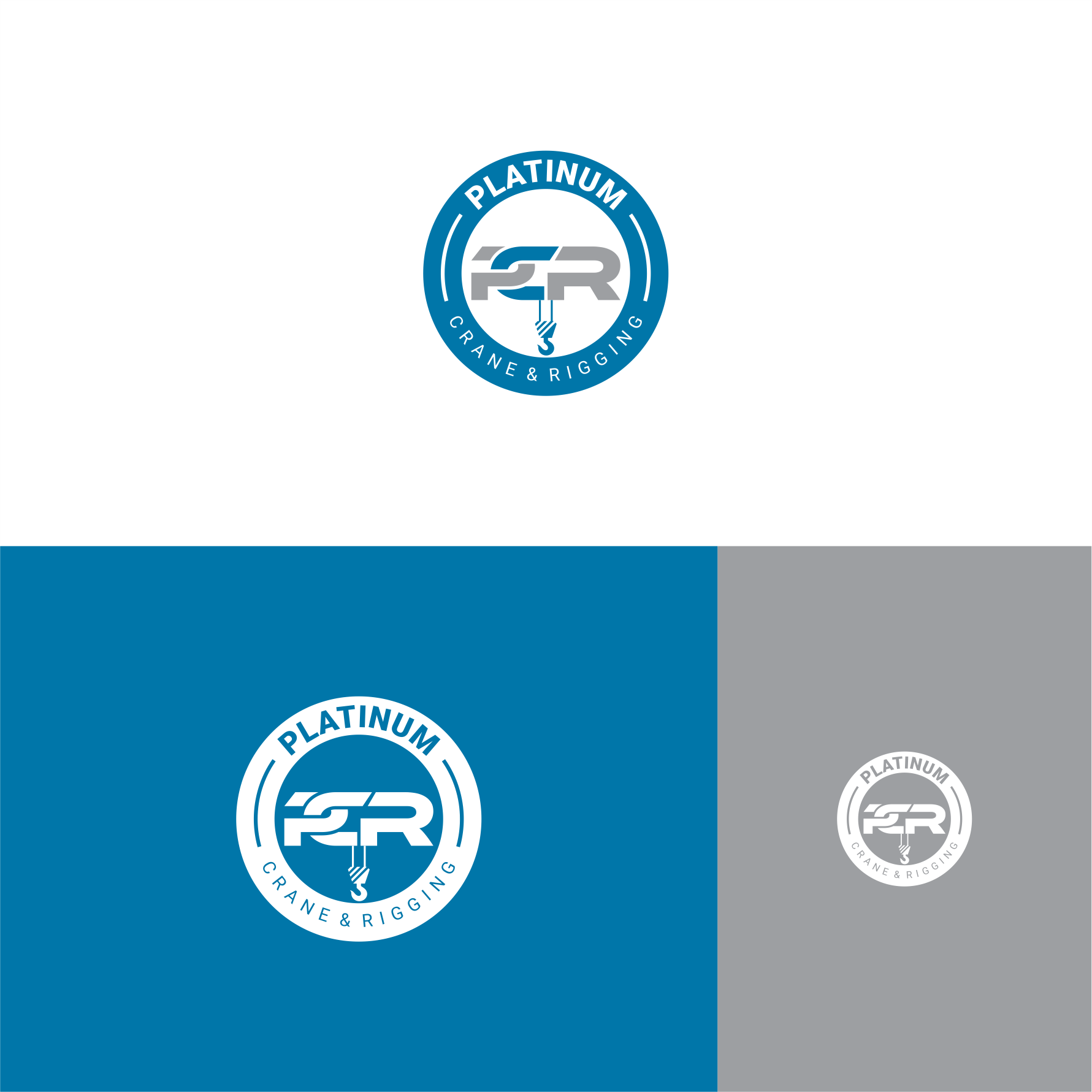 Logo Design for Platinum Crane & Rigging by tim jago | Design #32583087