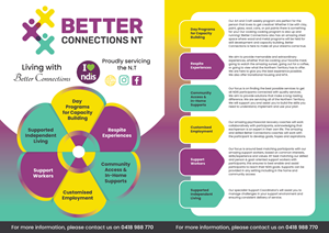Flyer Design for Better Connections NT by debdesign | Design #32643328