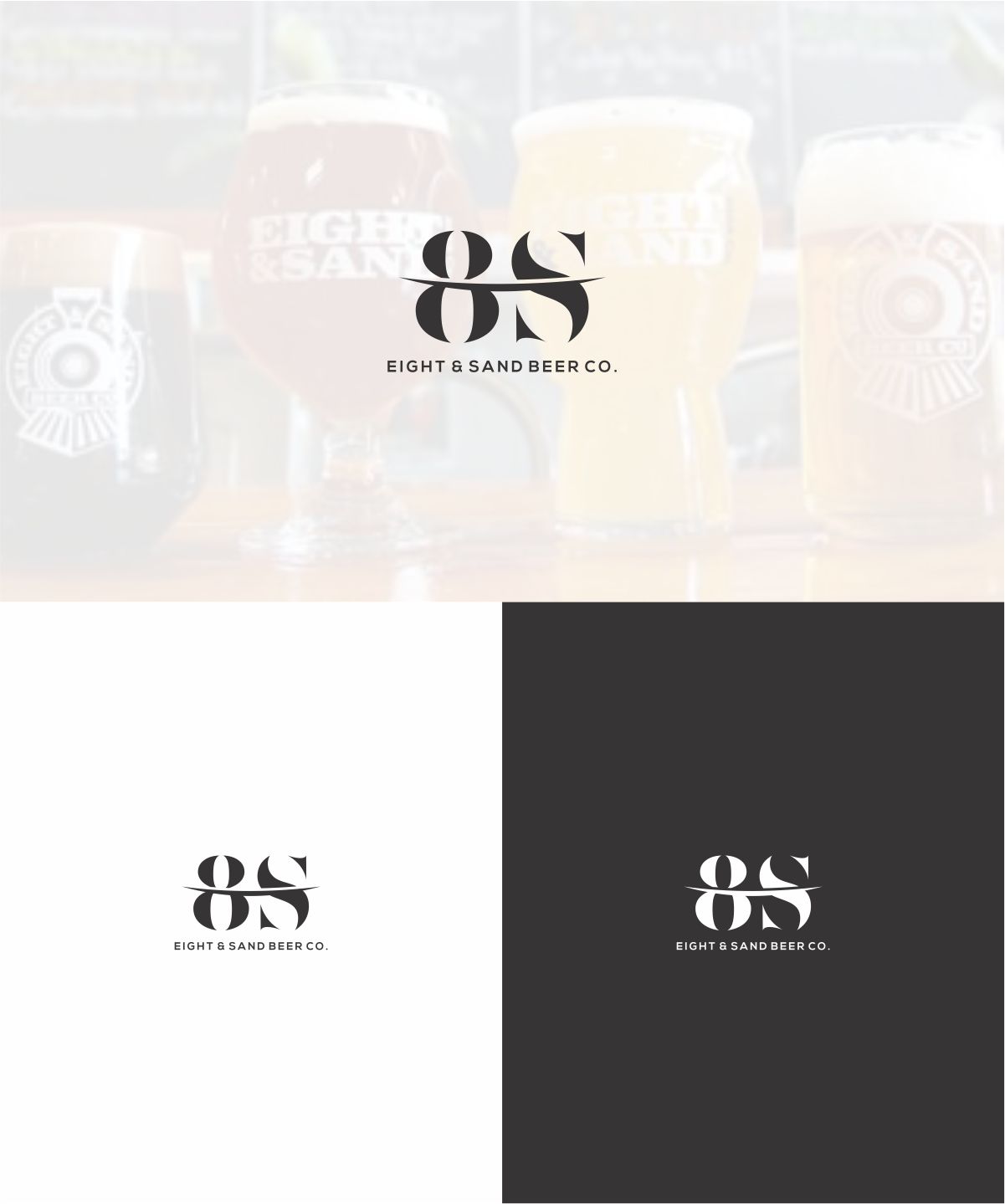 Elegant, Modern Logo Design for Eight & Sand Beer Co. by Dave Paresh ...